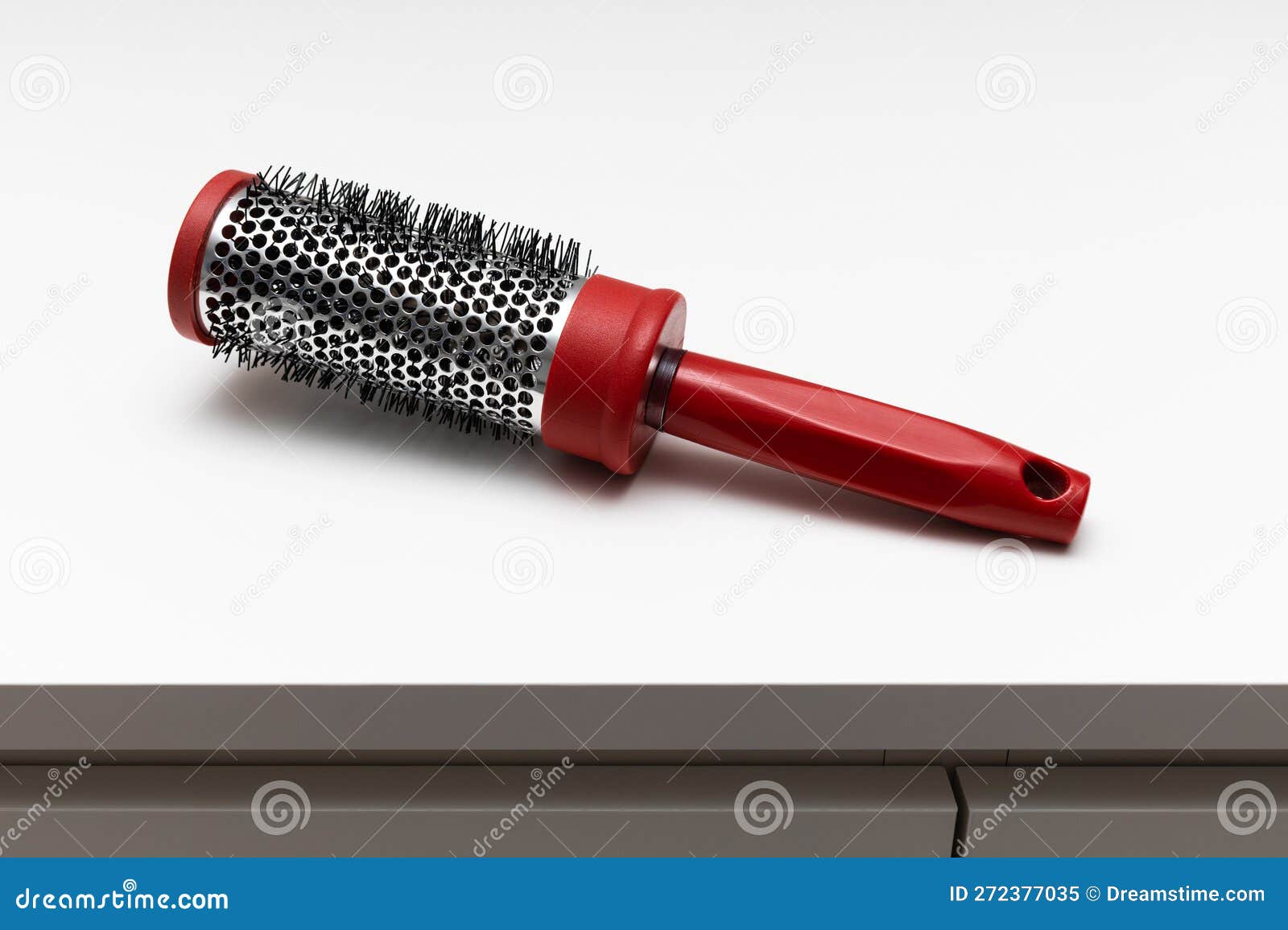 Round Red Comb on a White Background. Stock Image - Image of morning ...