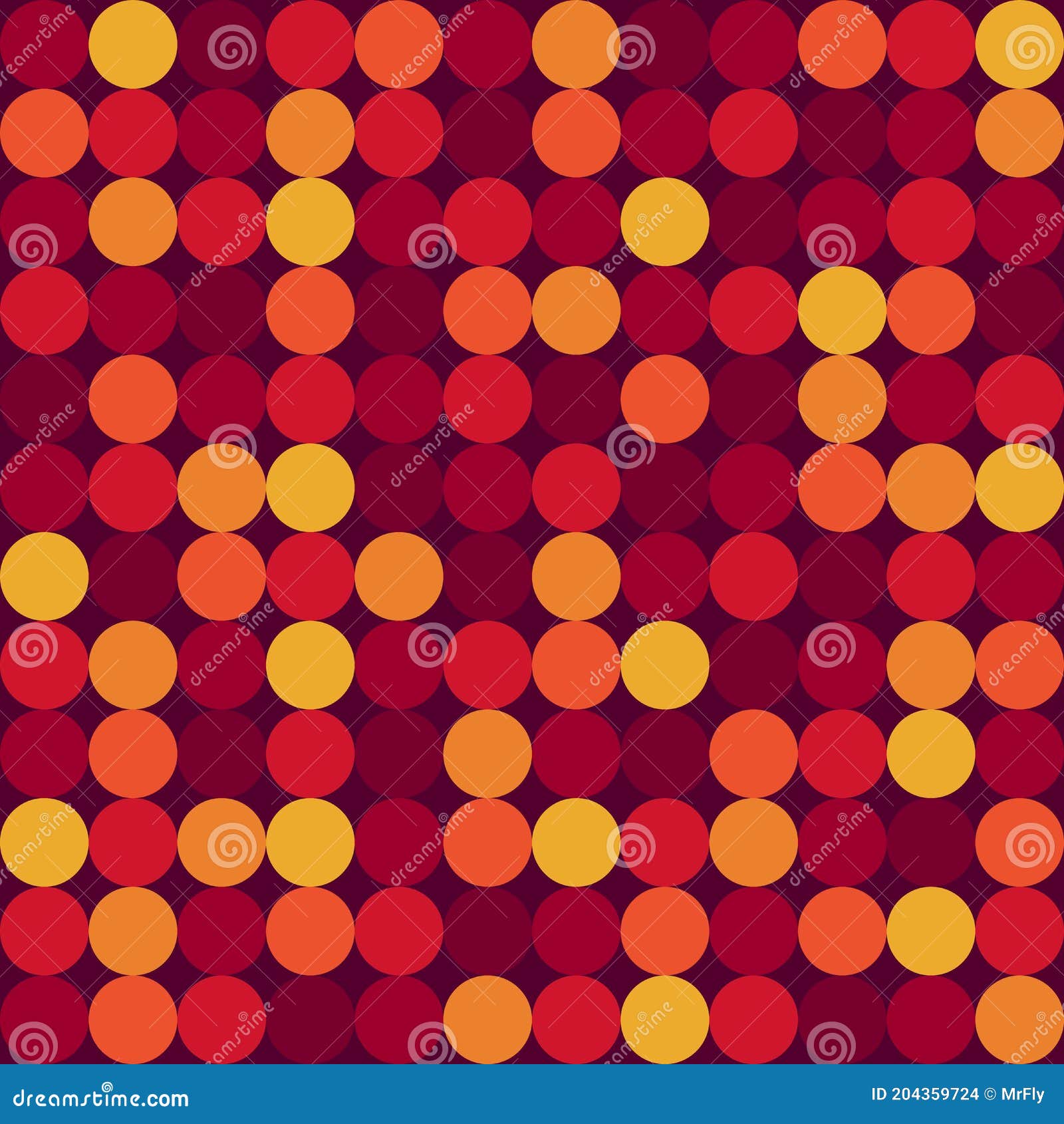 Round Red Dots Tile Colourful Texture Background, Vector Illustration ...