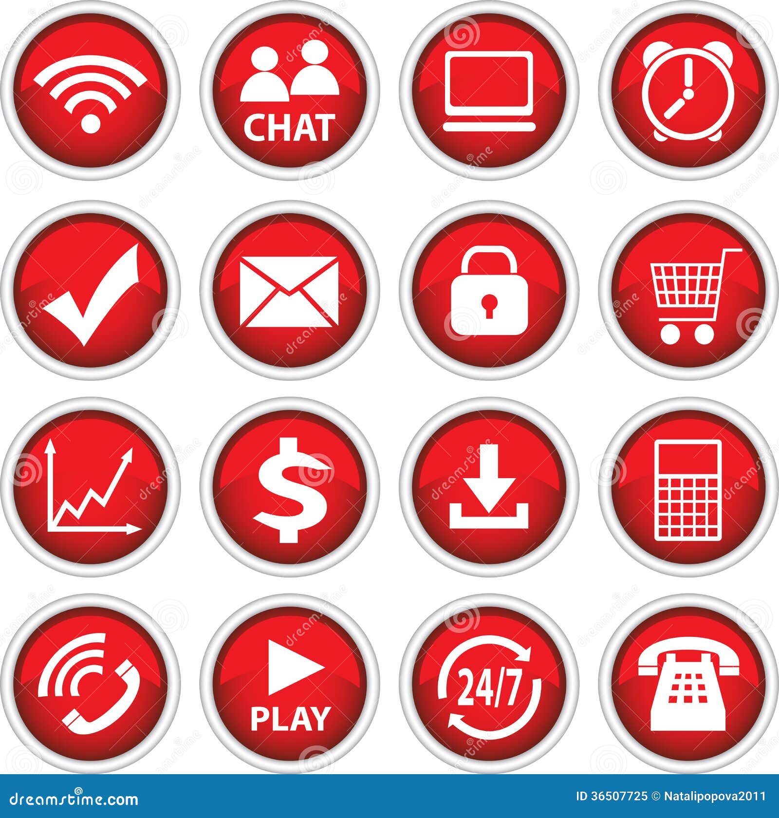 Free Red Business Icons