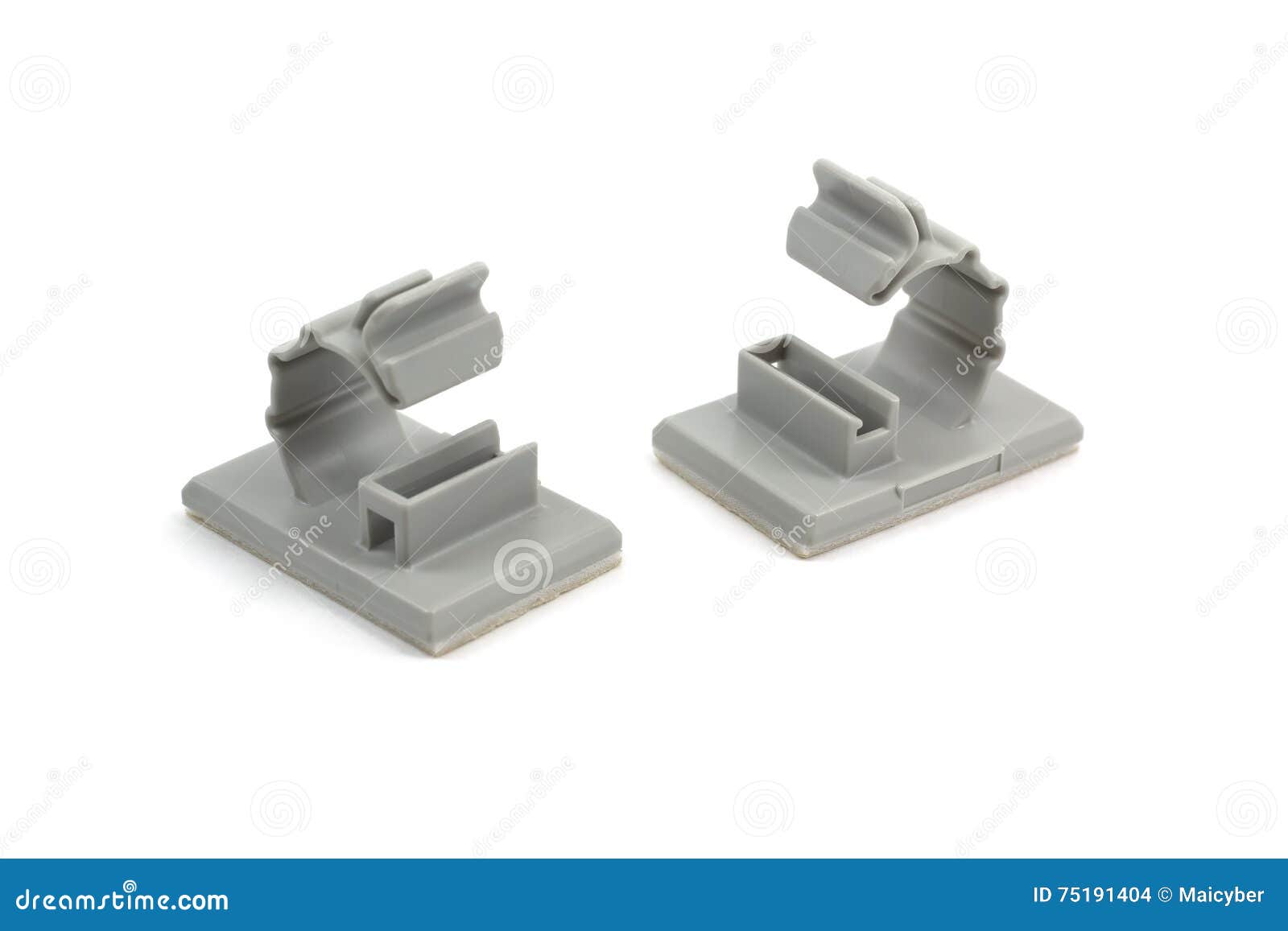 Round Releasable Cable Clamps Stock Photo - Image of tool, network ...