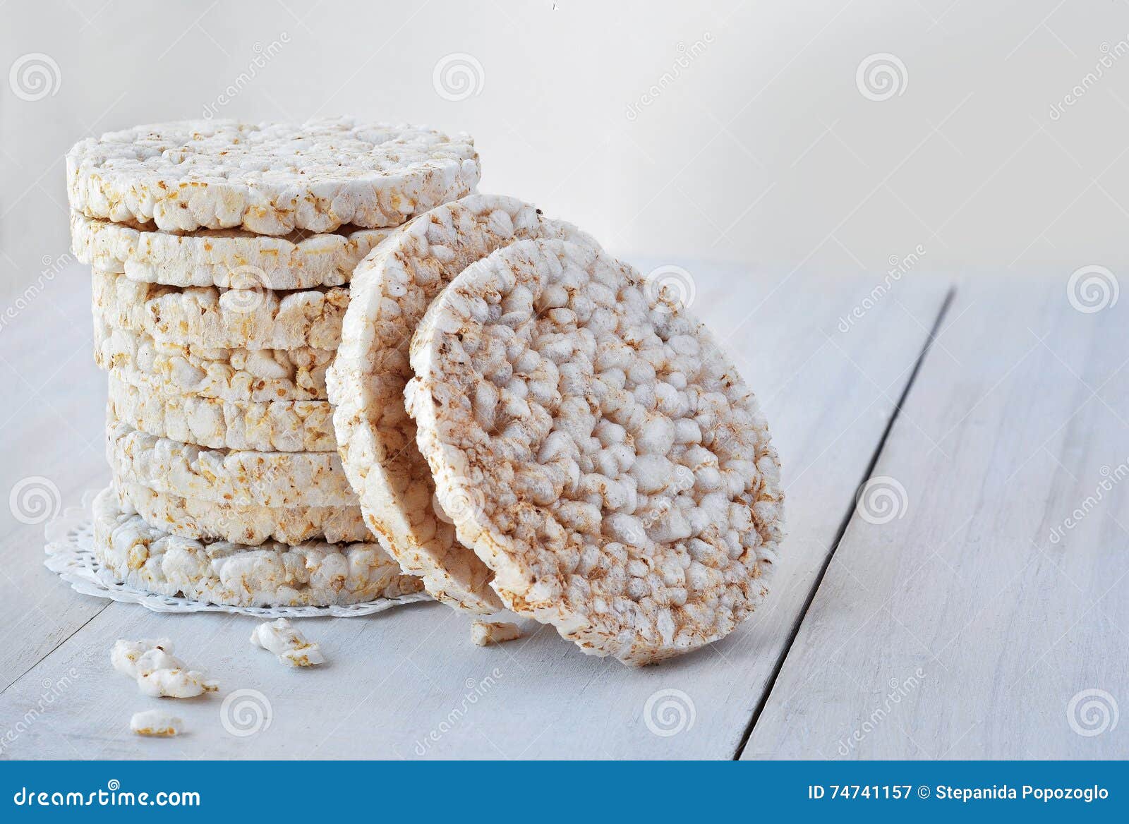 Round rice cakes stock image. Image of round, close, healthy - 74741157