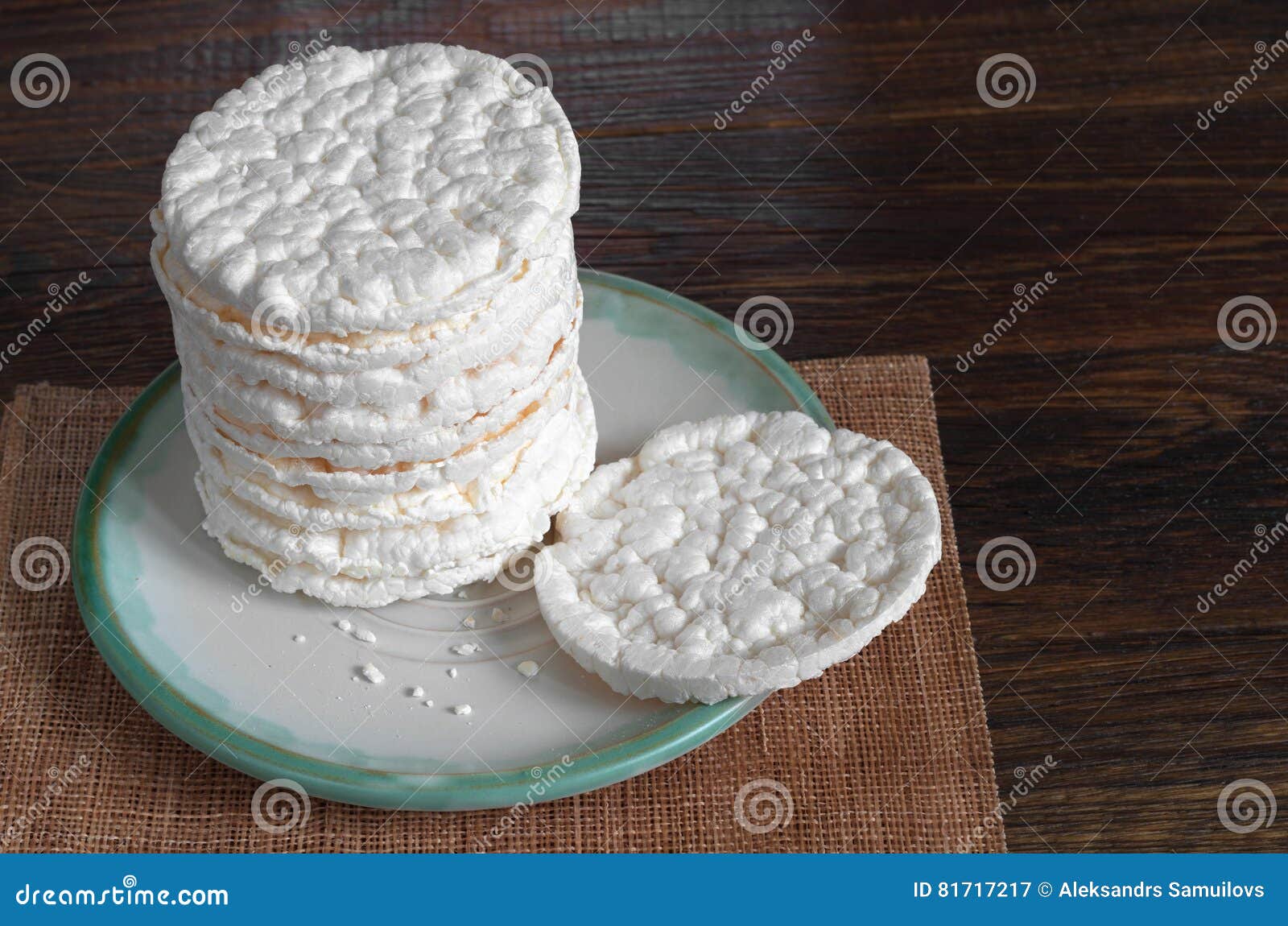 Round rice crackers stock image. Image of cracker, cookie - 81717217