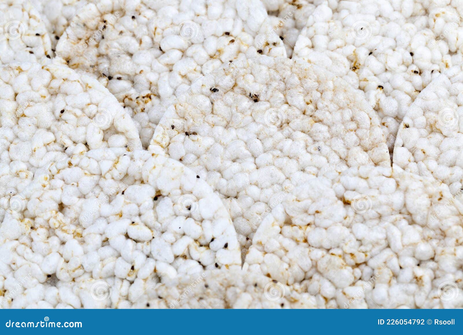 Round Rice Loaves Made from Rice Grains Stock Photo - Image of organic ...