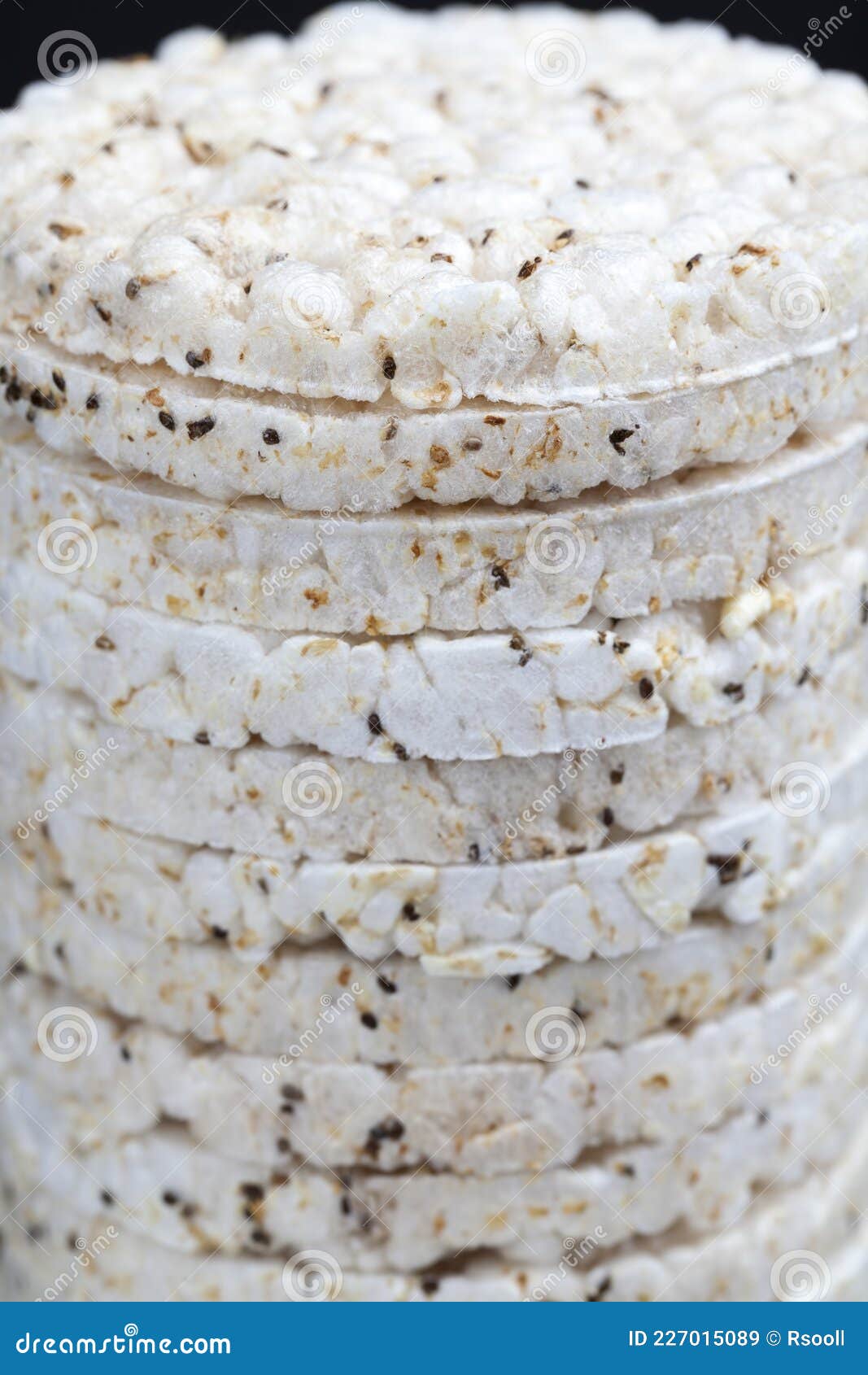 Round Rice Loaves Made from Rice Grains Stock Image - Image of round ...