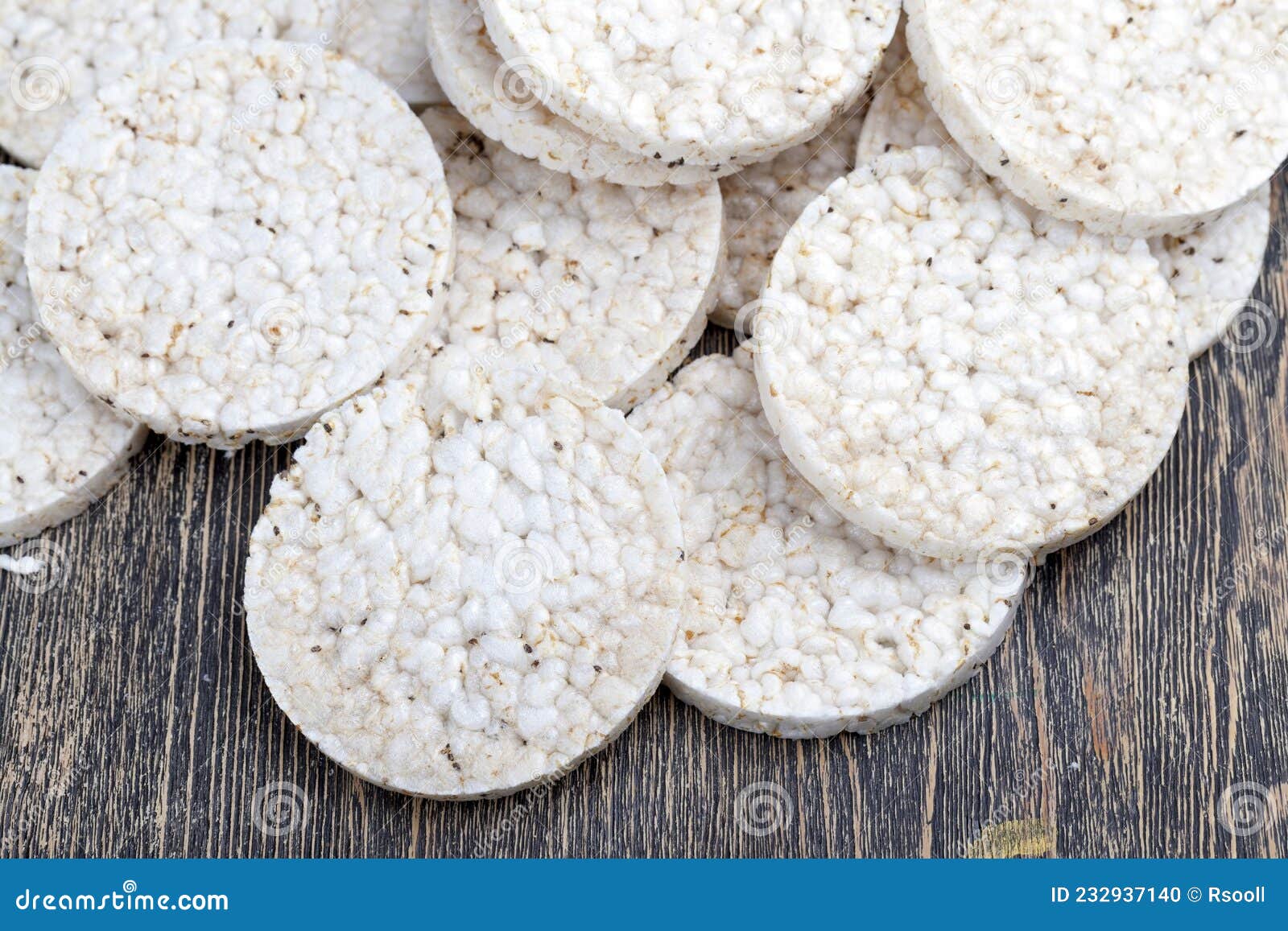 Round Rice Loaves Made from Rice Grains Stock Photo - Image of round ...