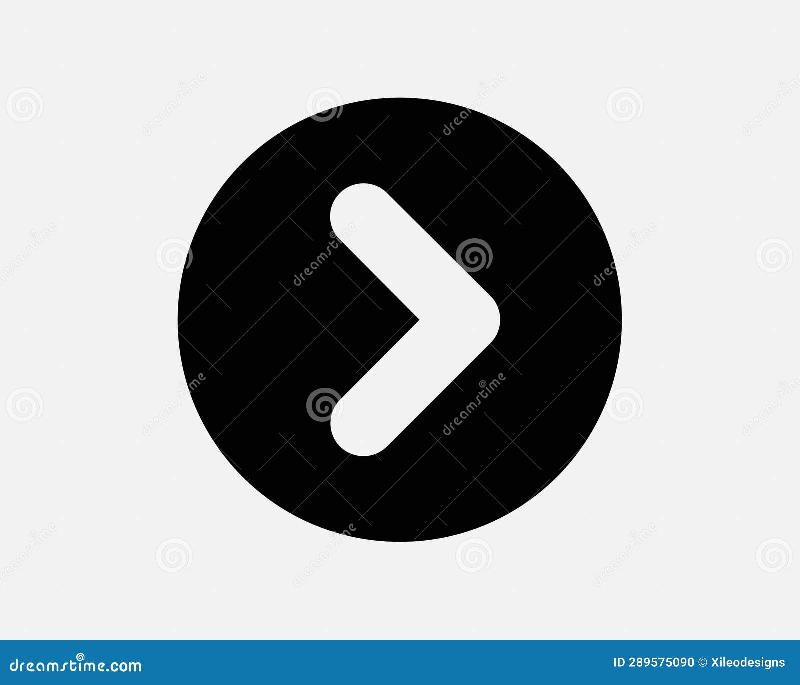 Round Right Arrow Icon Navigation Direction Path Road Traffic Sign East ...