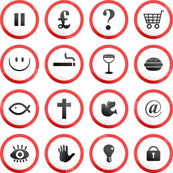 Round road signs stock vector. Illustration of graphics - 5749319