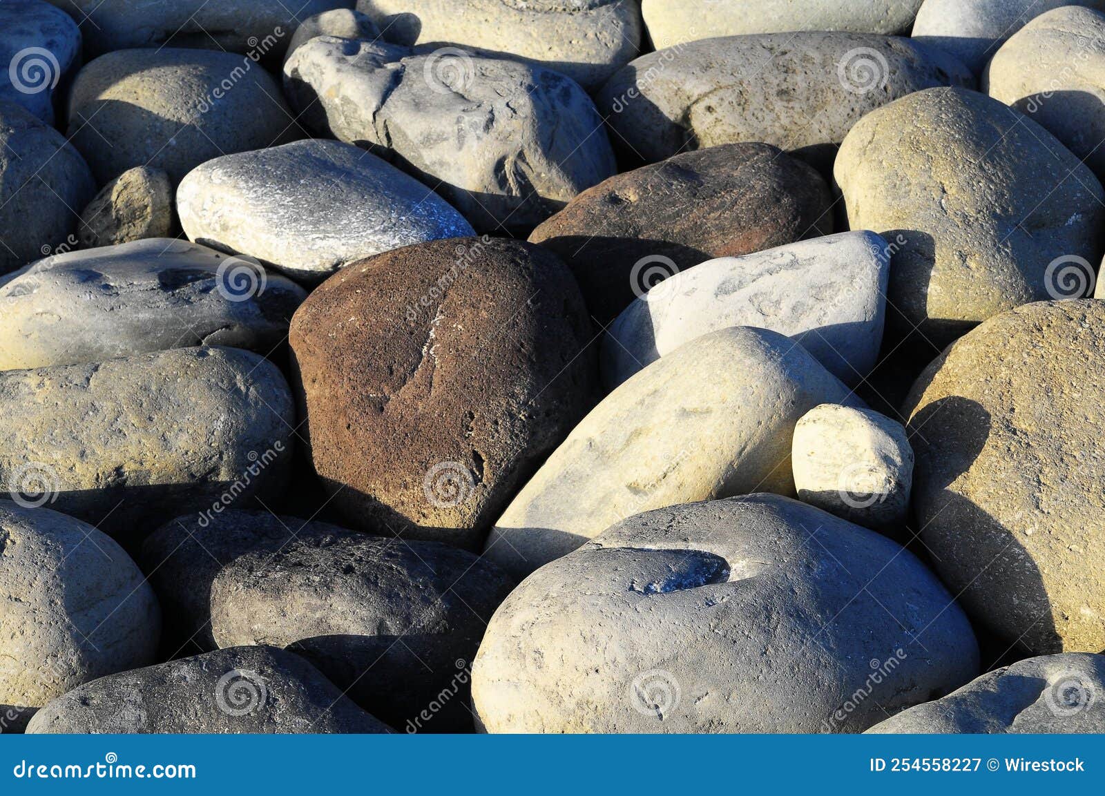 Round Rocks Smoothed by the Water , Digital Photo Image Stock Image ...