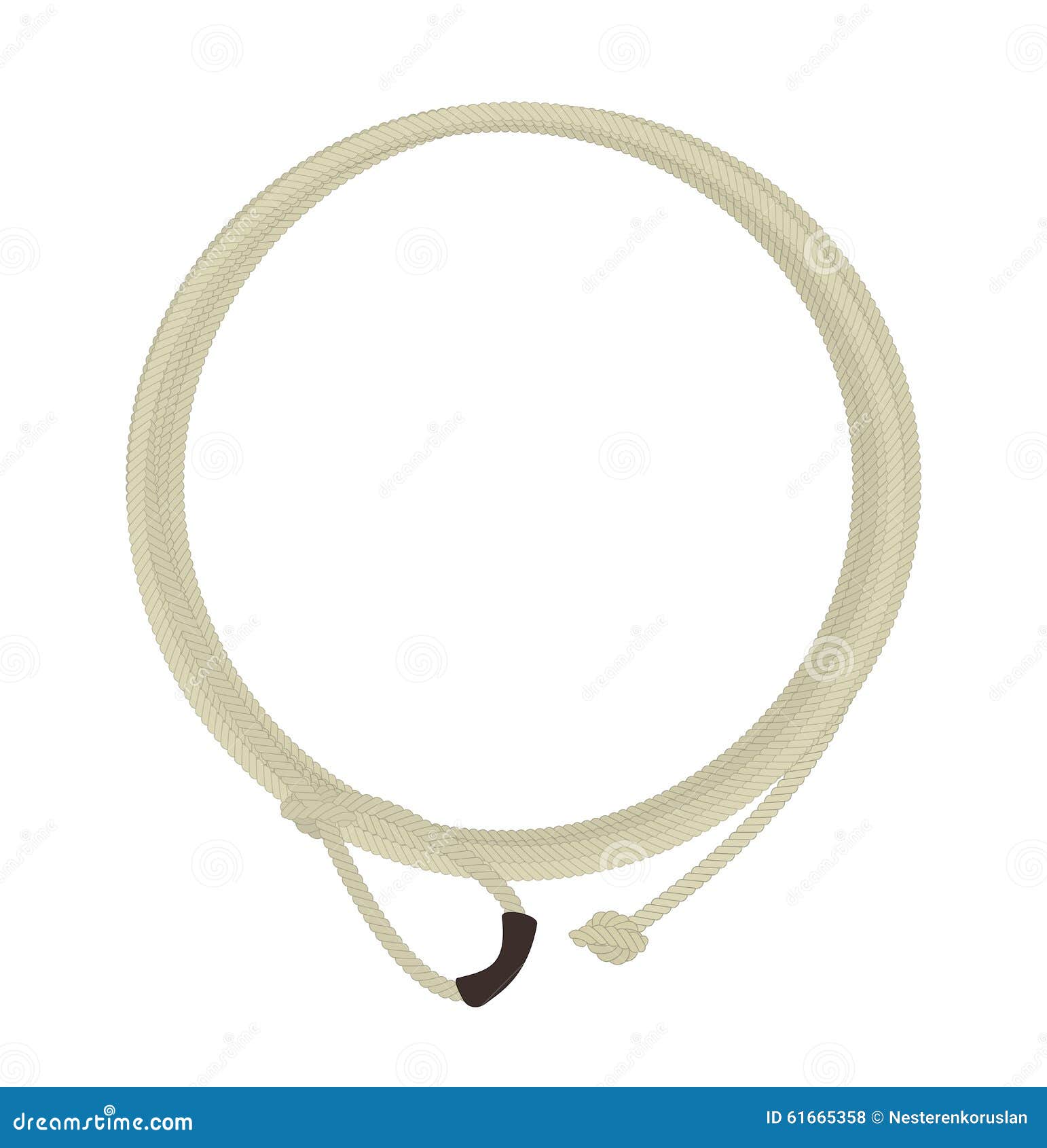 Round rope node frame stock vector. Illustration of rope - 61665358
