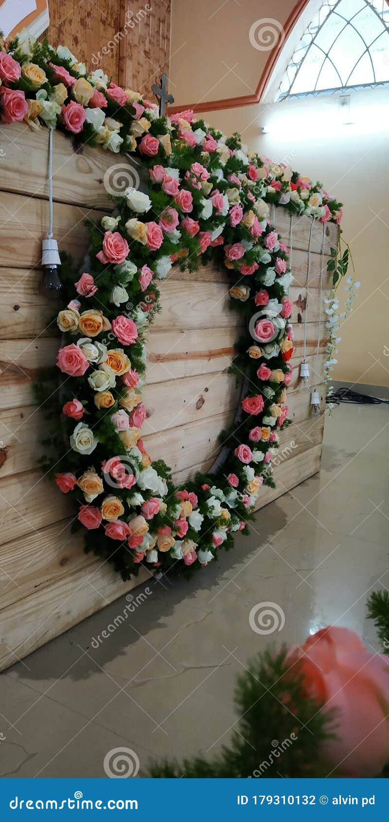 Round of roses stock photo. Image of bouquet, centrepiece - 179310132