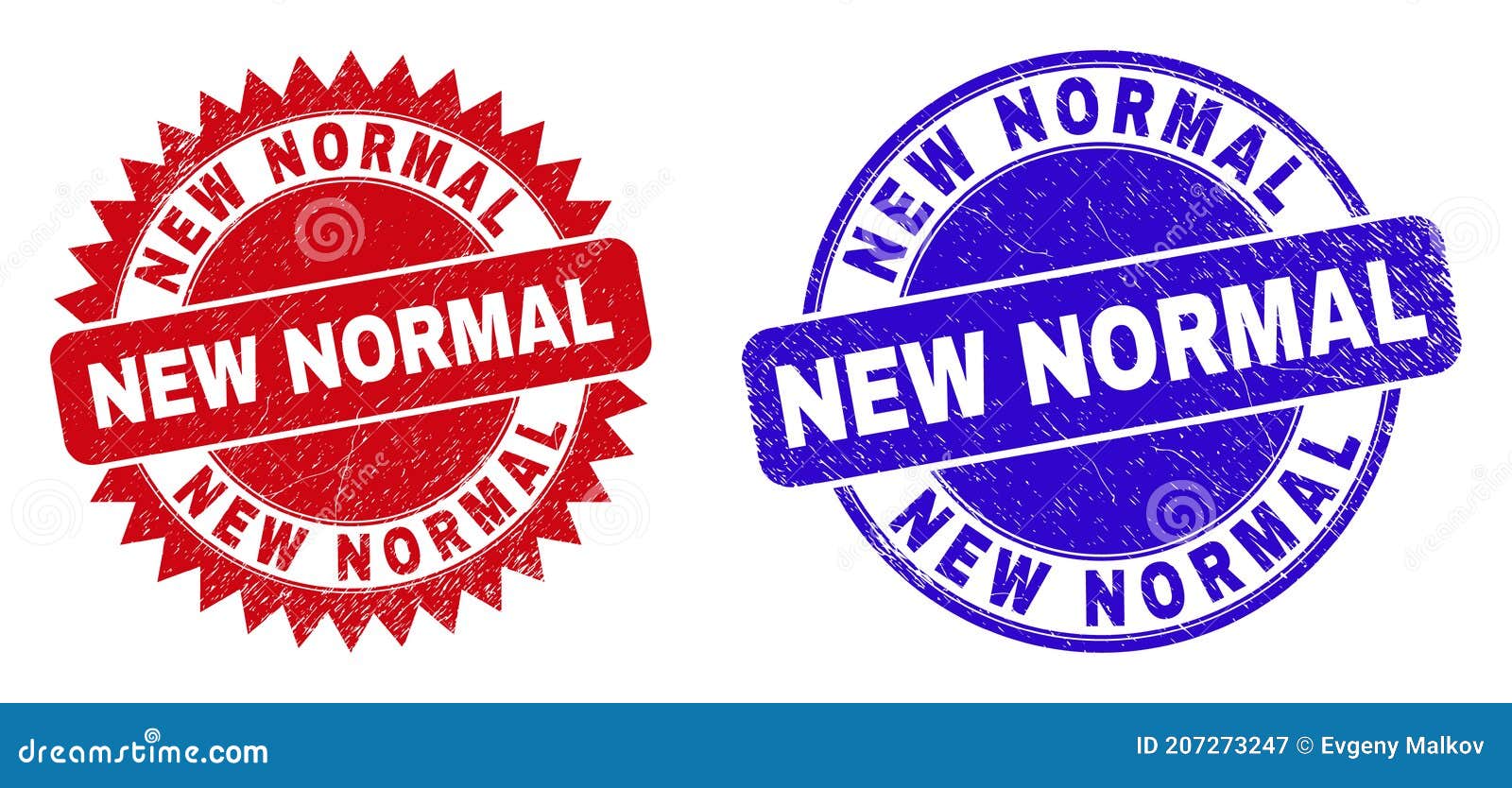 NEW NORMAL Rounded and Rosette Stamp Seals with Corroded Surface Stock ...