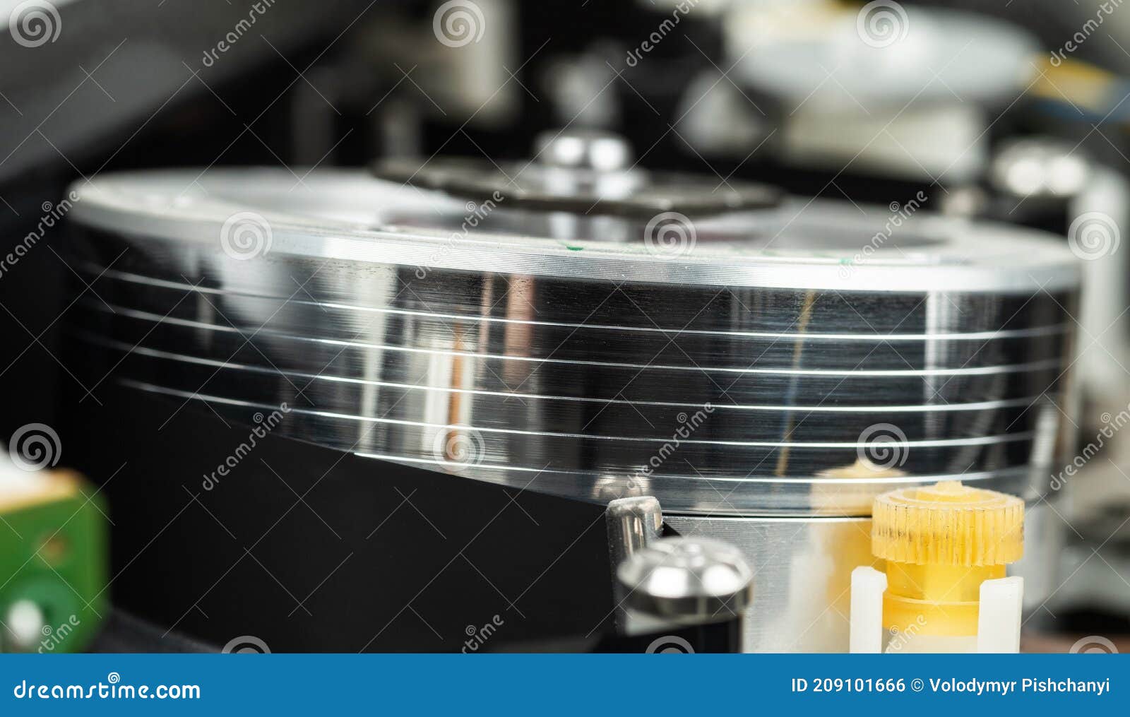 Rotating Head In A High Precision Mechanics Plant At CNC Lathe Royalty-Free Stock Photography ...