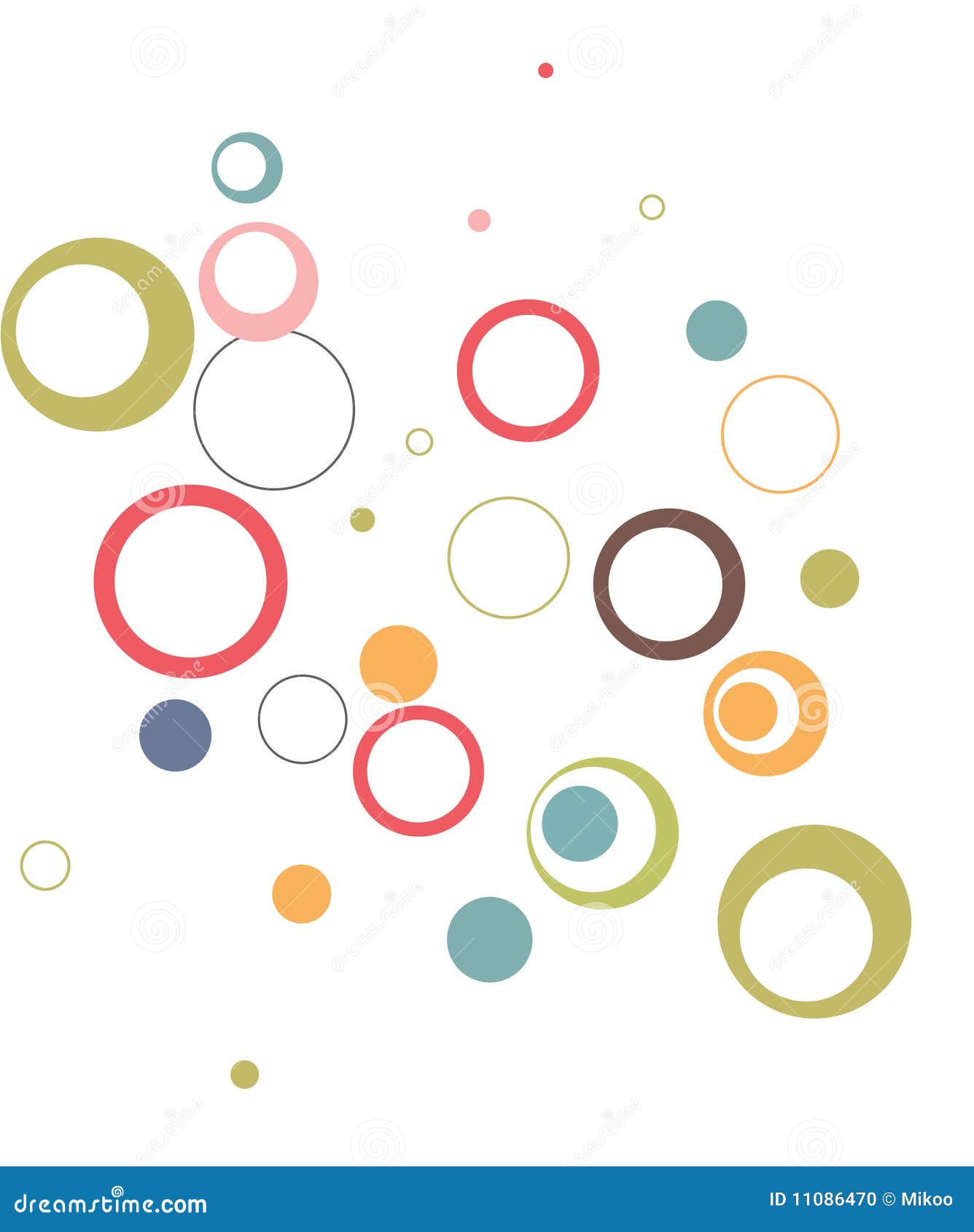 Round and Round with Different Colour Stock Vector - Illustration of ...