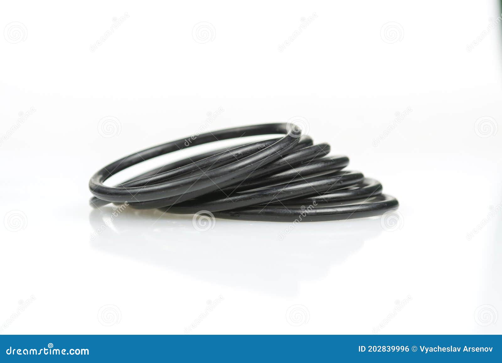 Round Rubber Gaskets of Different Sizes Stock Photo - Image of circle ...