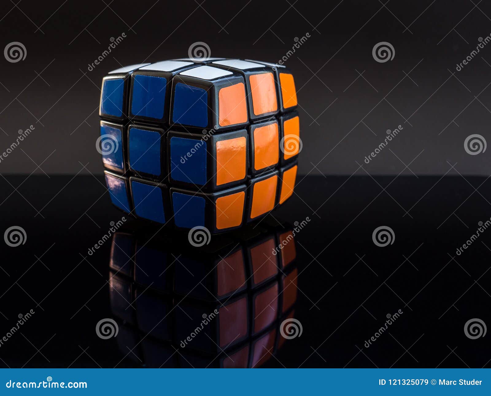 Round Rubik`s Cube Allready Solved Editorial Photo | CartoonDealer.com ...