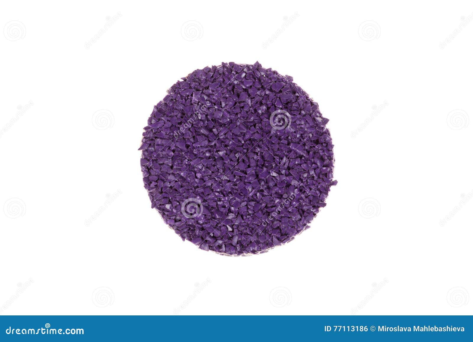 Round Sample of Purple Colored Rubber Flooring Stock Photo - Image of ...
