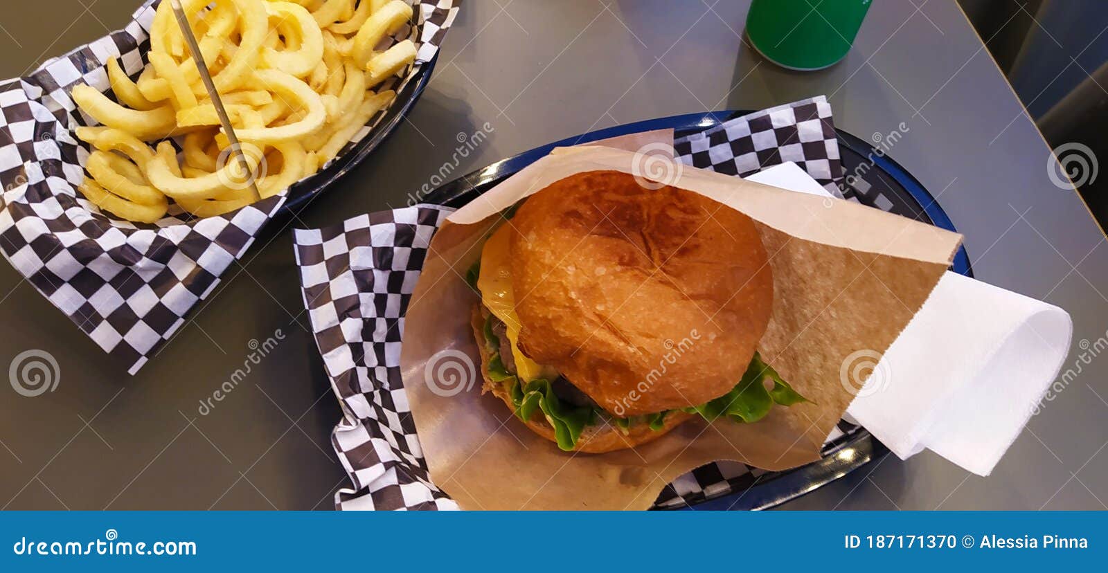 Round Sandwich of Bread with Salad Burger and Bacon Stock Photo - Image ...