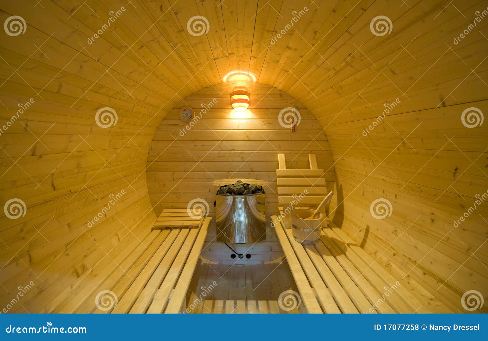 Round sauna stock photo. Image of lifestyles, bench, house - 17077258