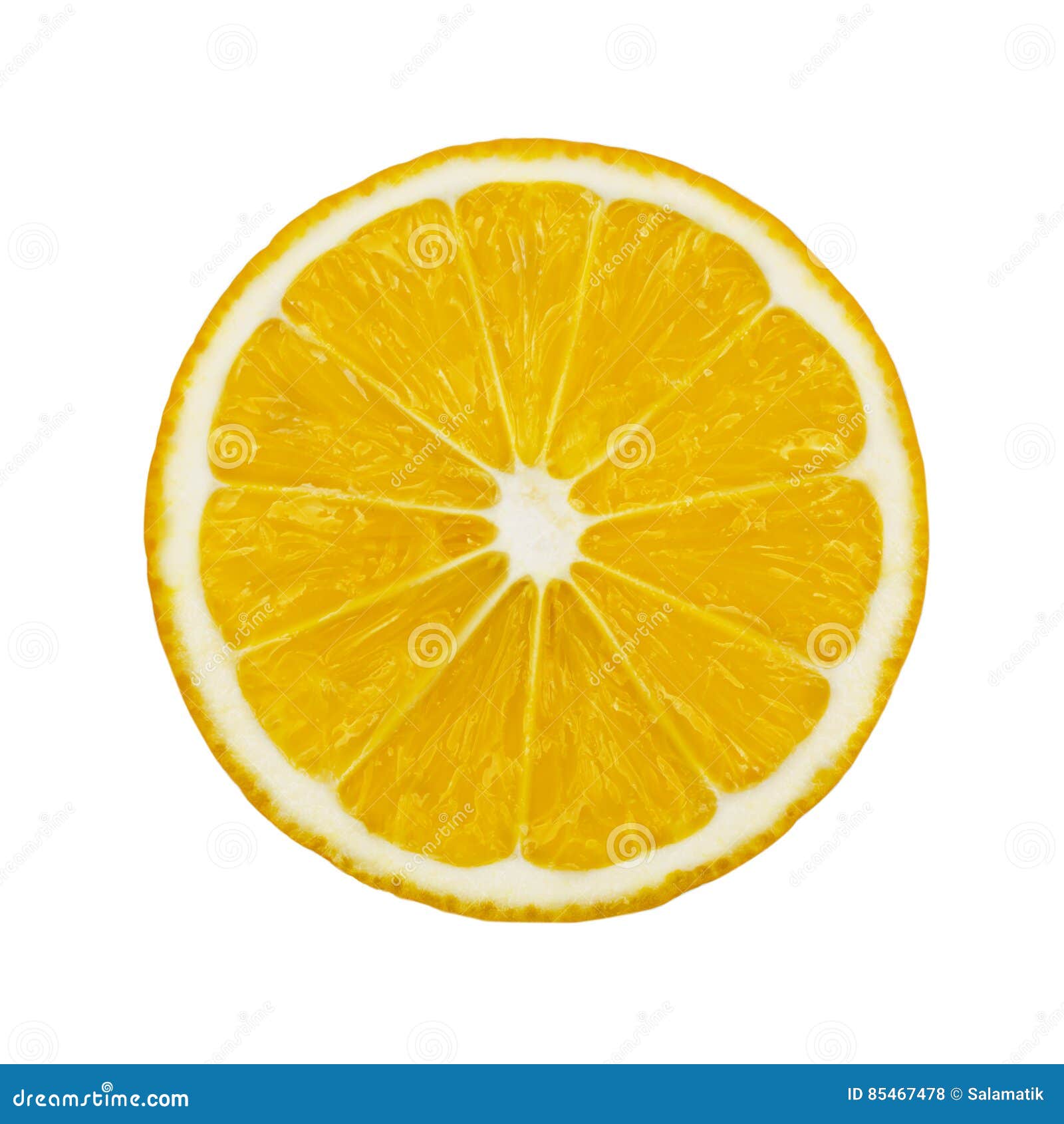 Round Section of Lemon Isolated on White Background Stock Photo - Image ...