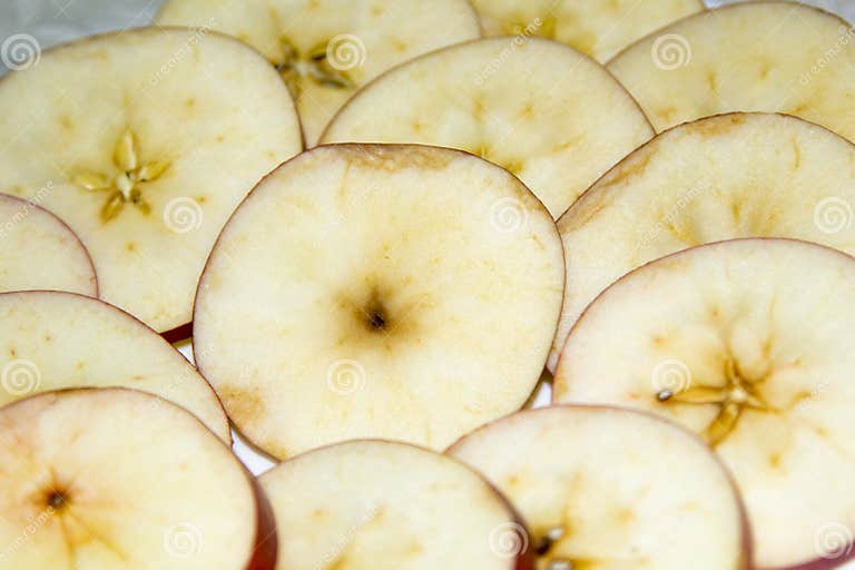 Round segments of an apple stock photo. Image of round - 48932010