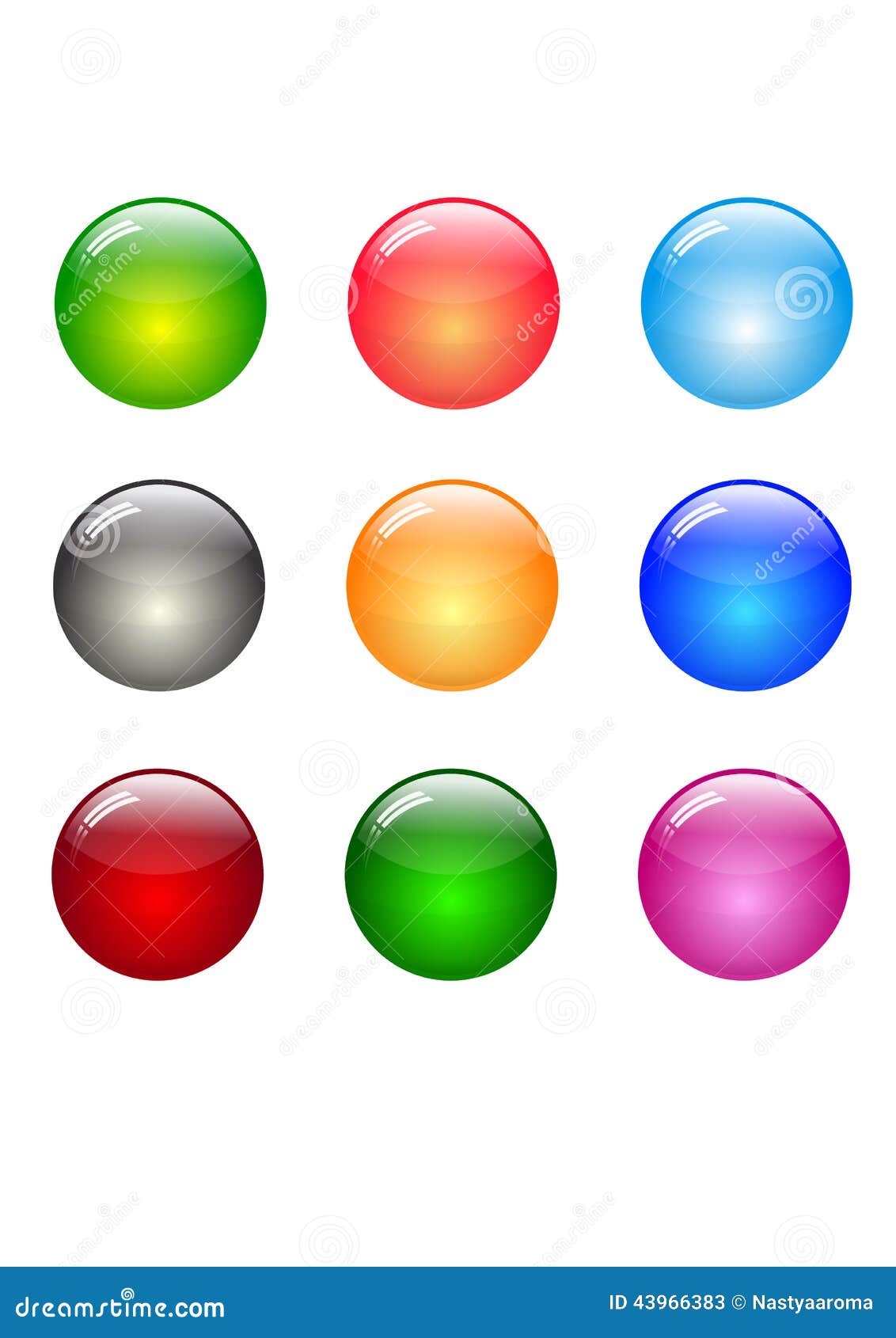 Round Set of Different Color Backdrops Stock Vector - Illustration of ...