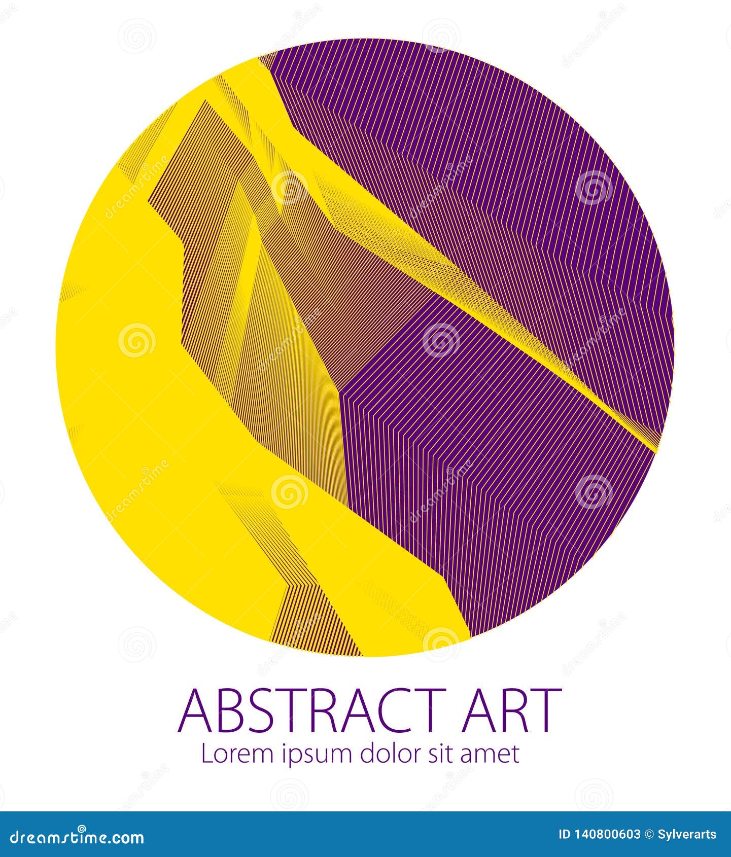 Round Shape Art and Design Element of Beautiful Linear Surface Texture ...