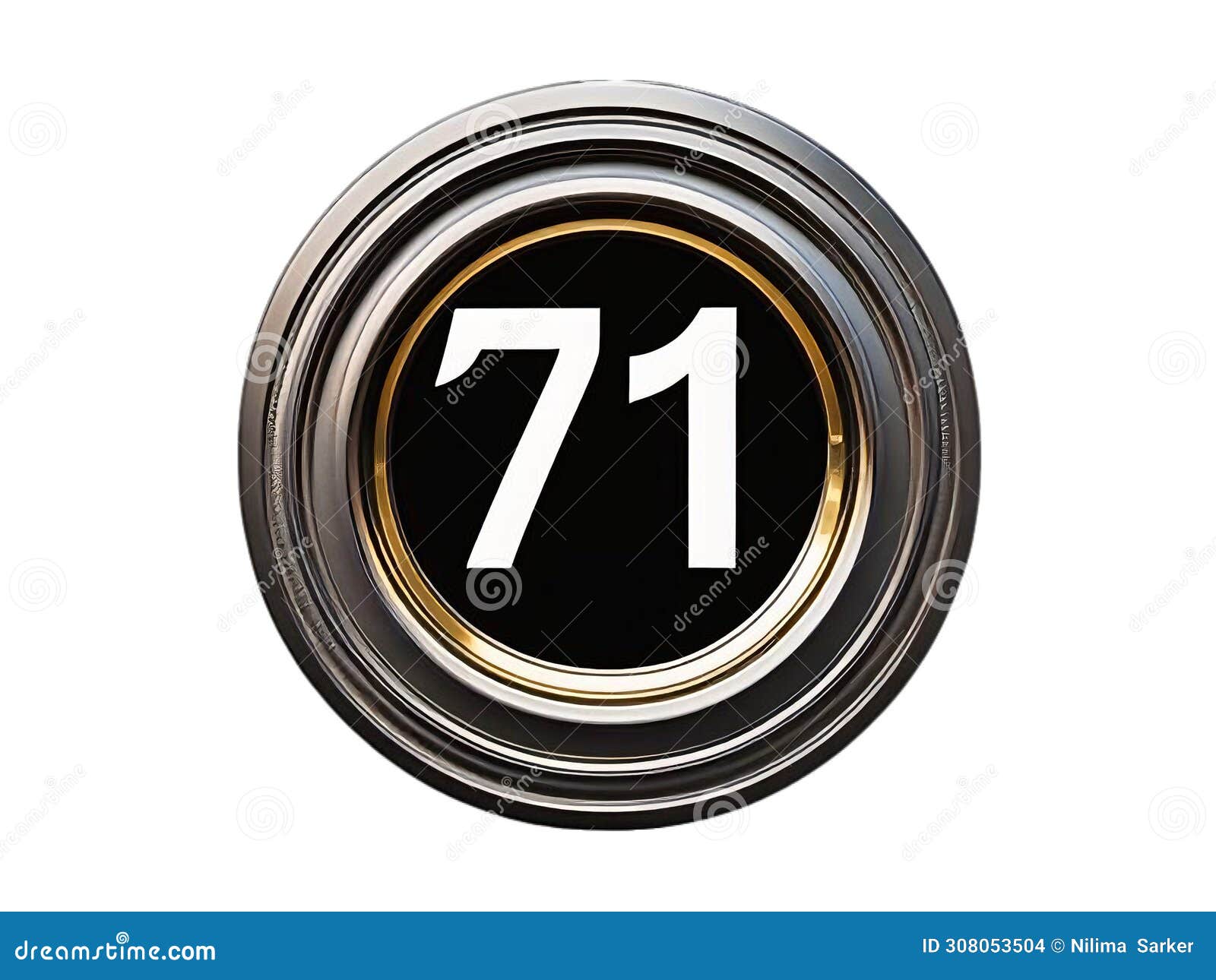 Round Shape 71 Digit, really Nice Looking, Metallic Design, Awesome ...