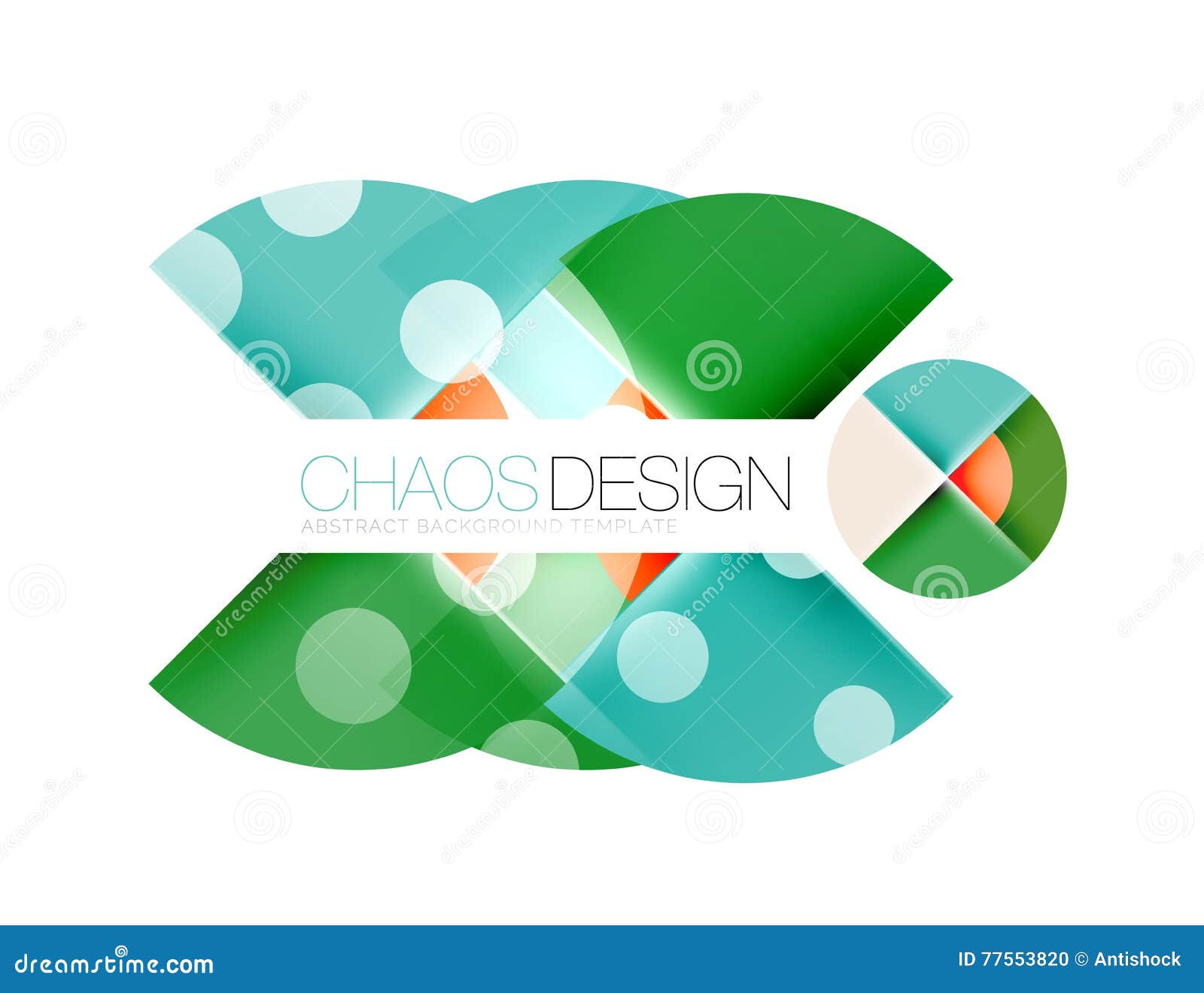 Round Shape Elements Composition. Abstract Background Stock Vector ...