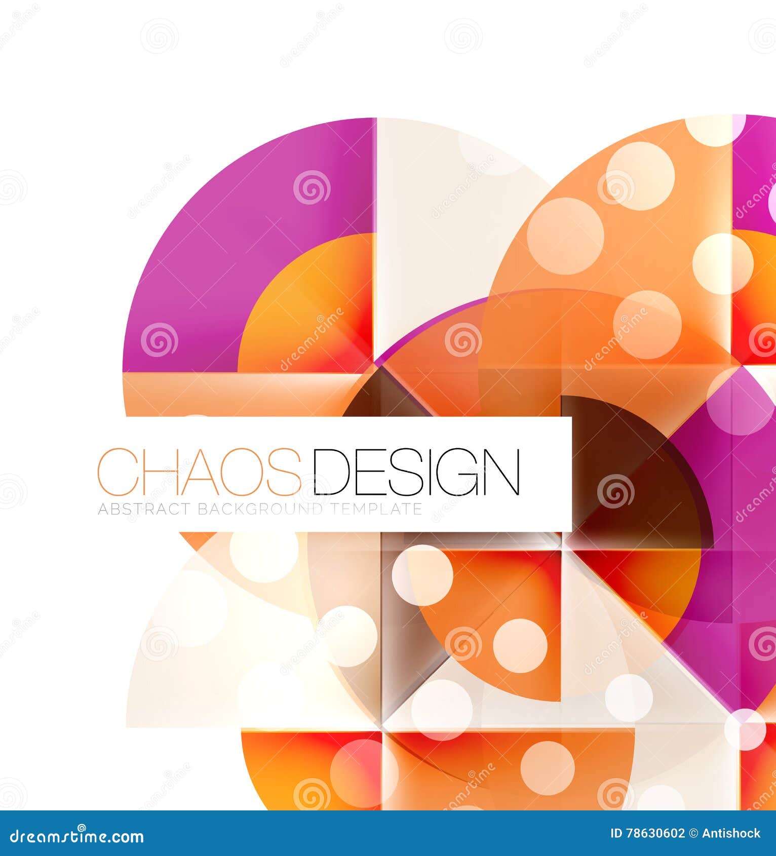Round Shape Elements Composition. Abstract Background Stock Vector ...