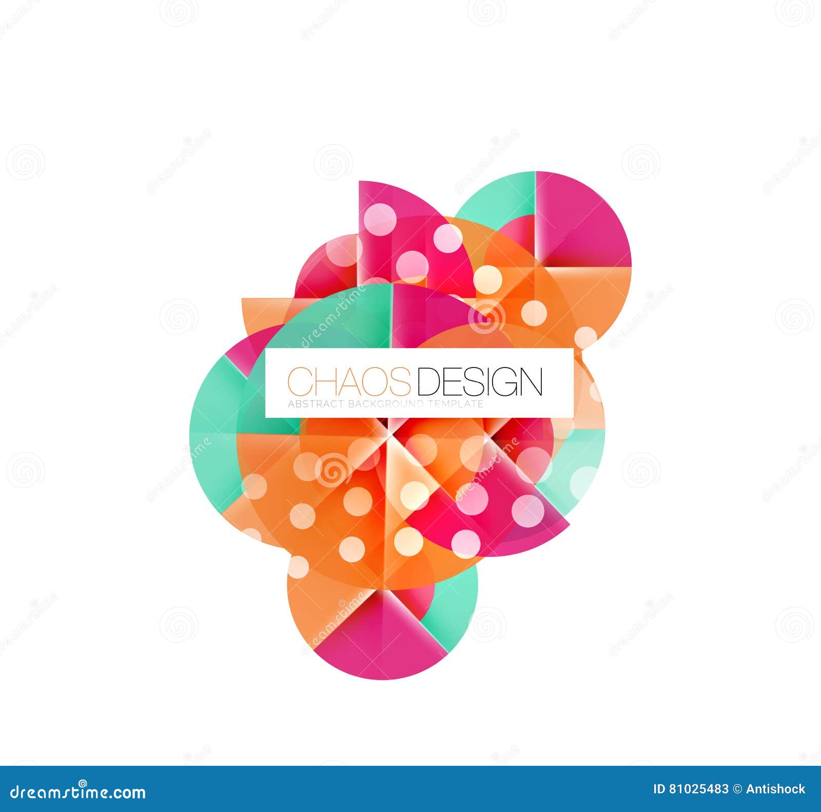 Round Shape Elements Composition. Abstract Background Stock Vector ...