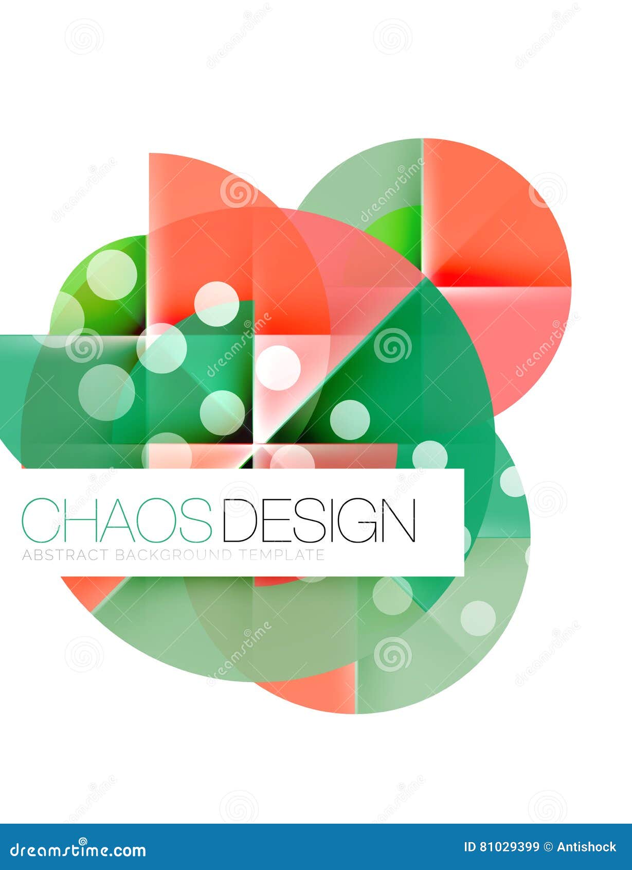 Round Shape Elements Composition. Abstract Background Stock Vector ...