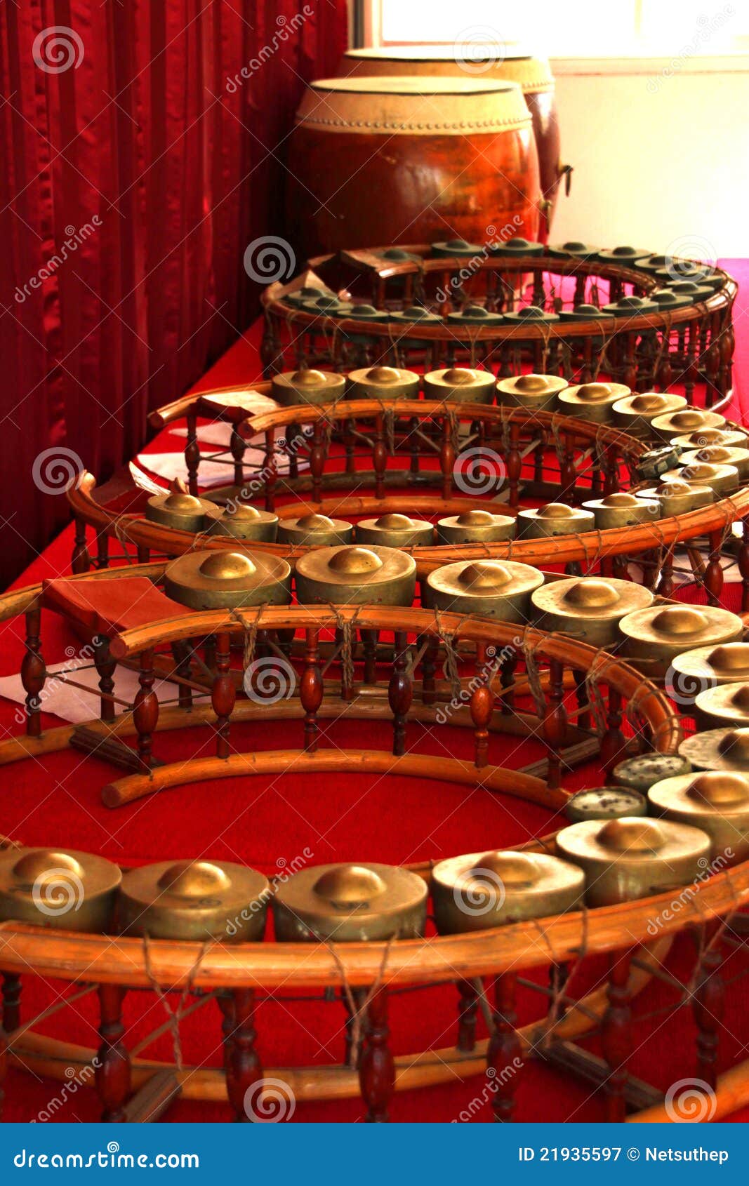 Round Shape Gongs - Musical Instruments Stock Image - Image of ...