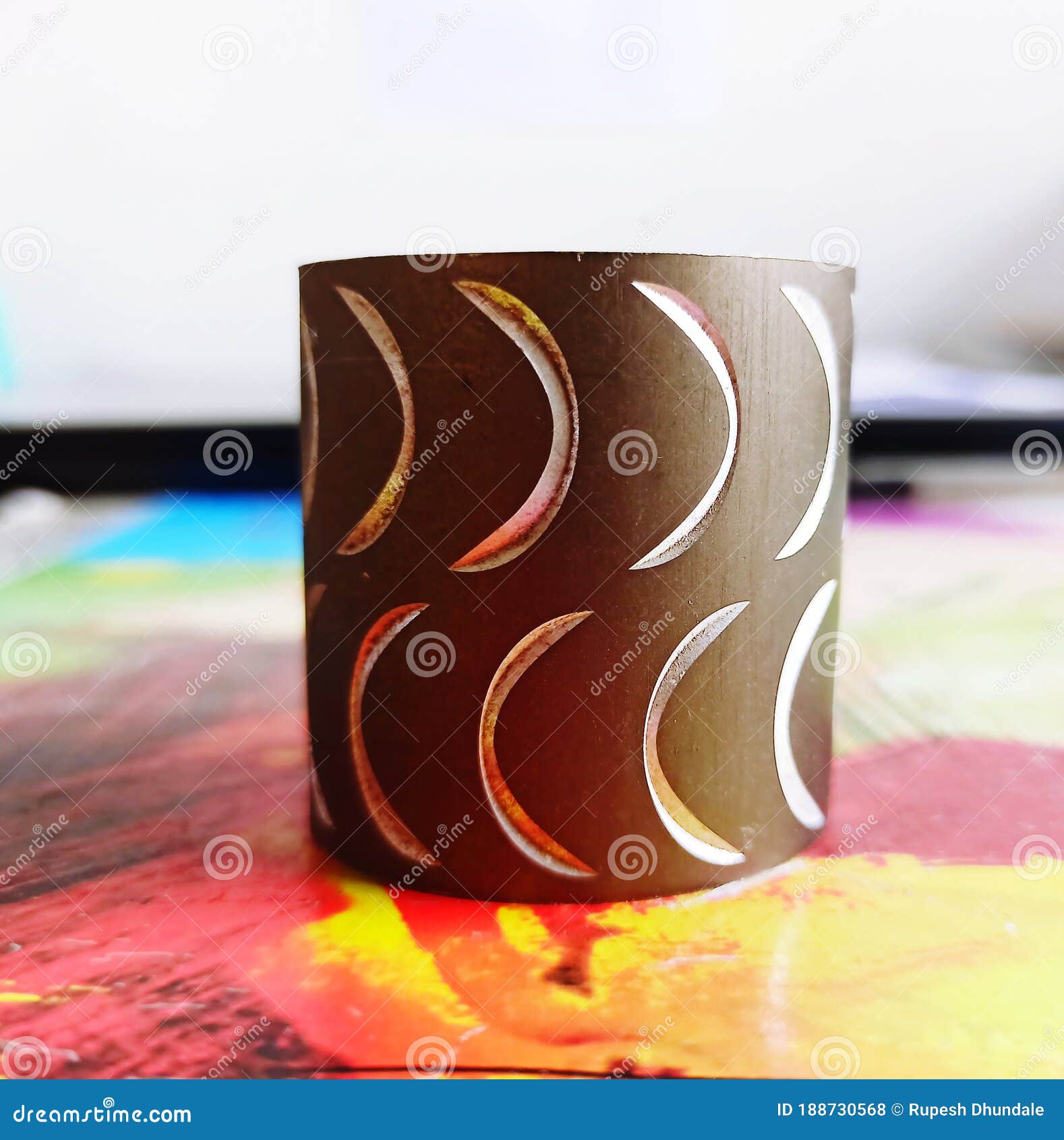 Round Shape Half Circle Design Colourful Stock Illustration ...