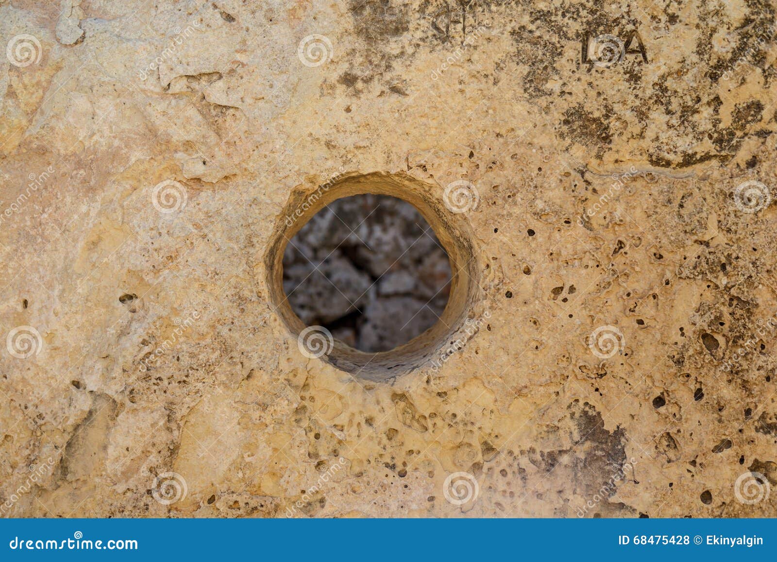 Round Shape Hole stock photo. Image of archeological - 68475428