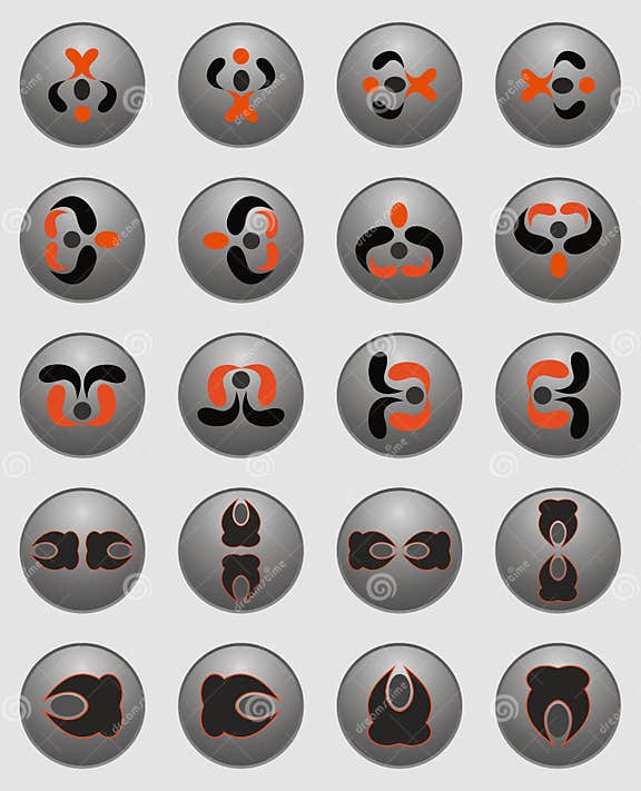 Round shape icons stock illustration. Illustration of point - 1941572