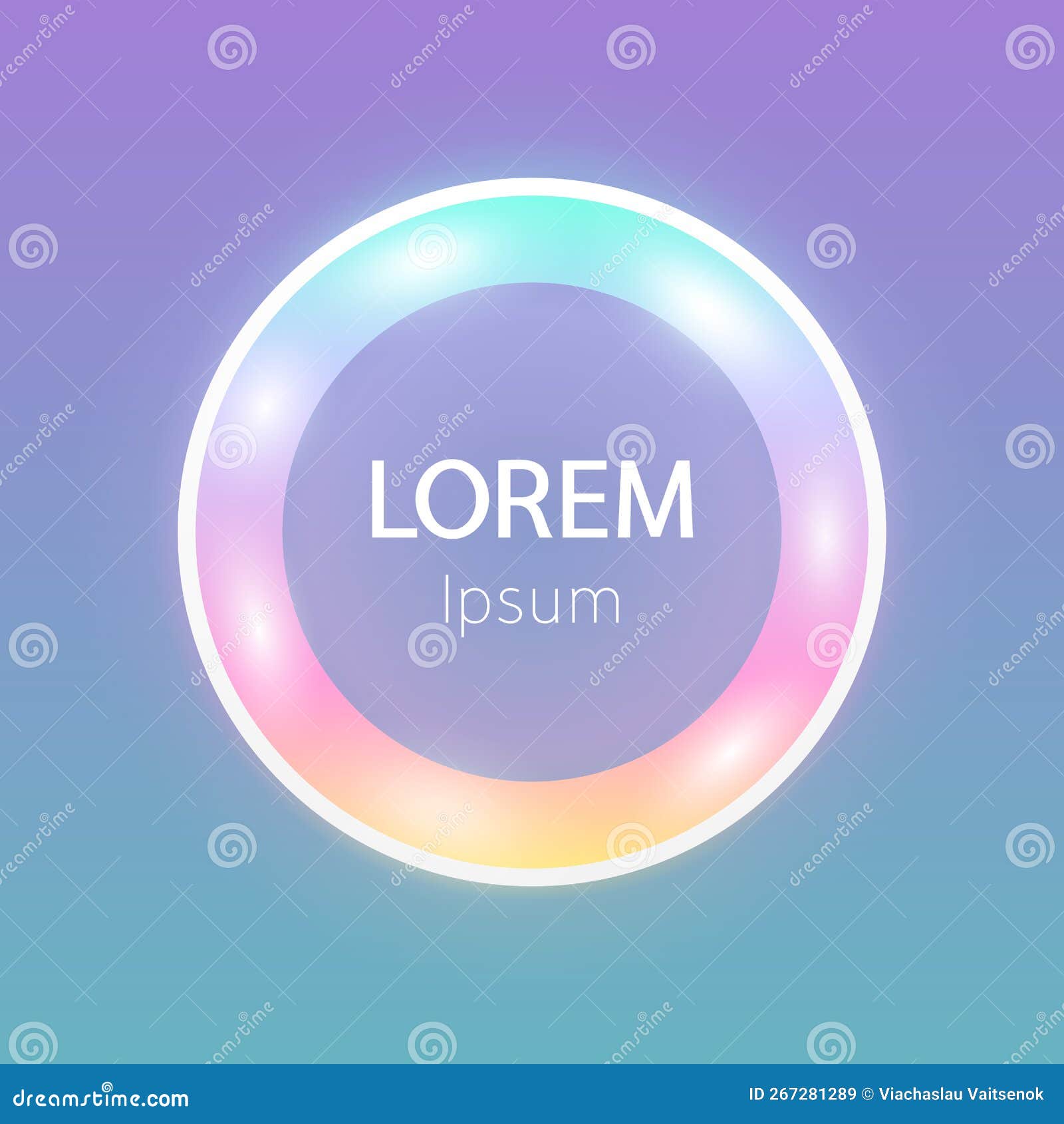 Round Shape LED Lamp RGB Color Icon Stock Vector - Illustration of ...