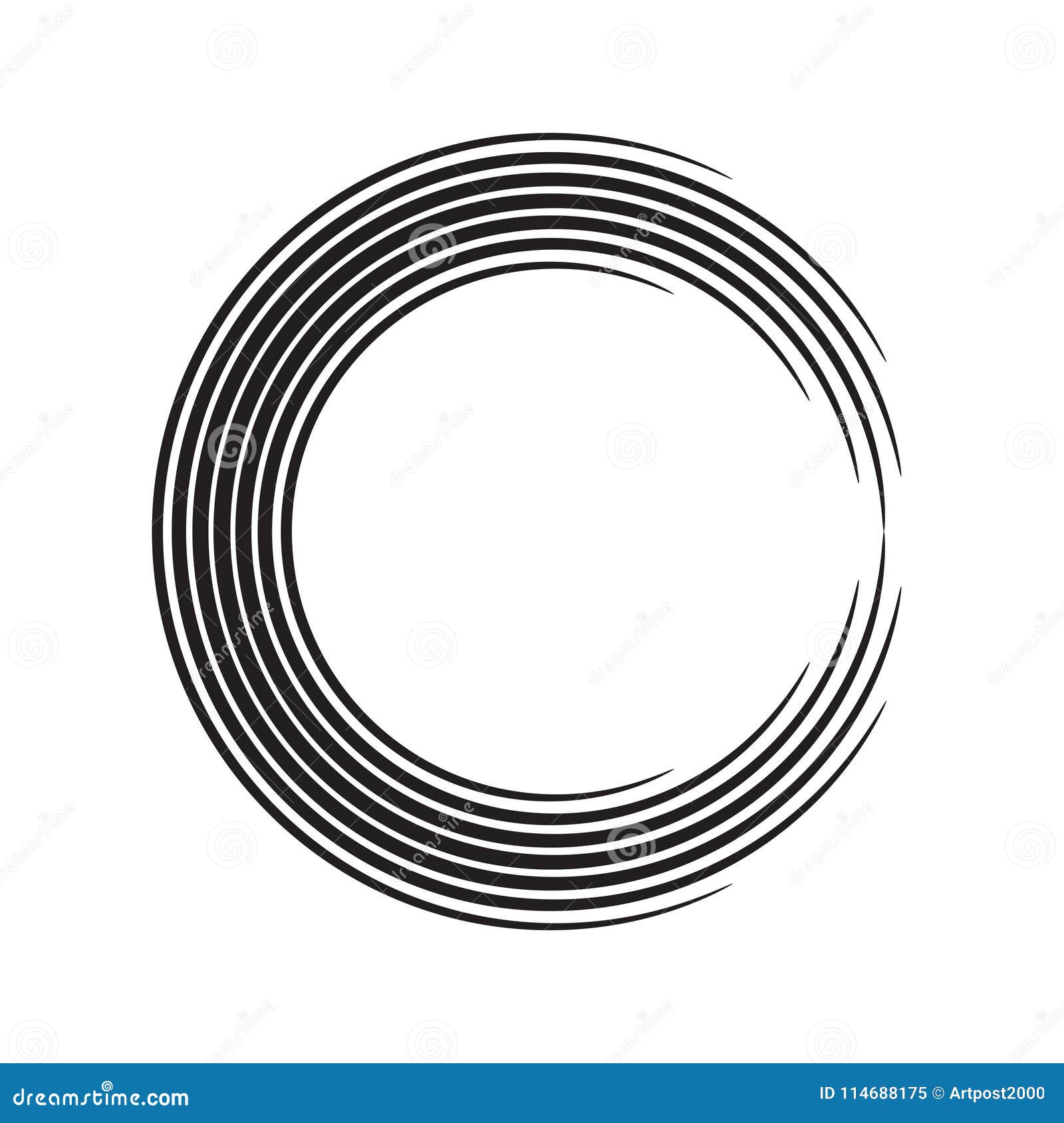 Abstract round shape stock vector. Illustration of concept - 114688175