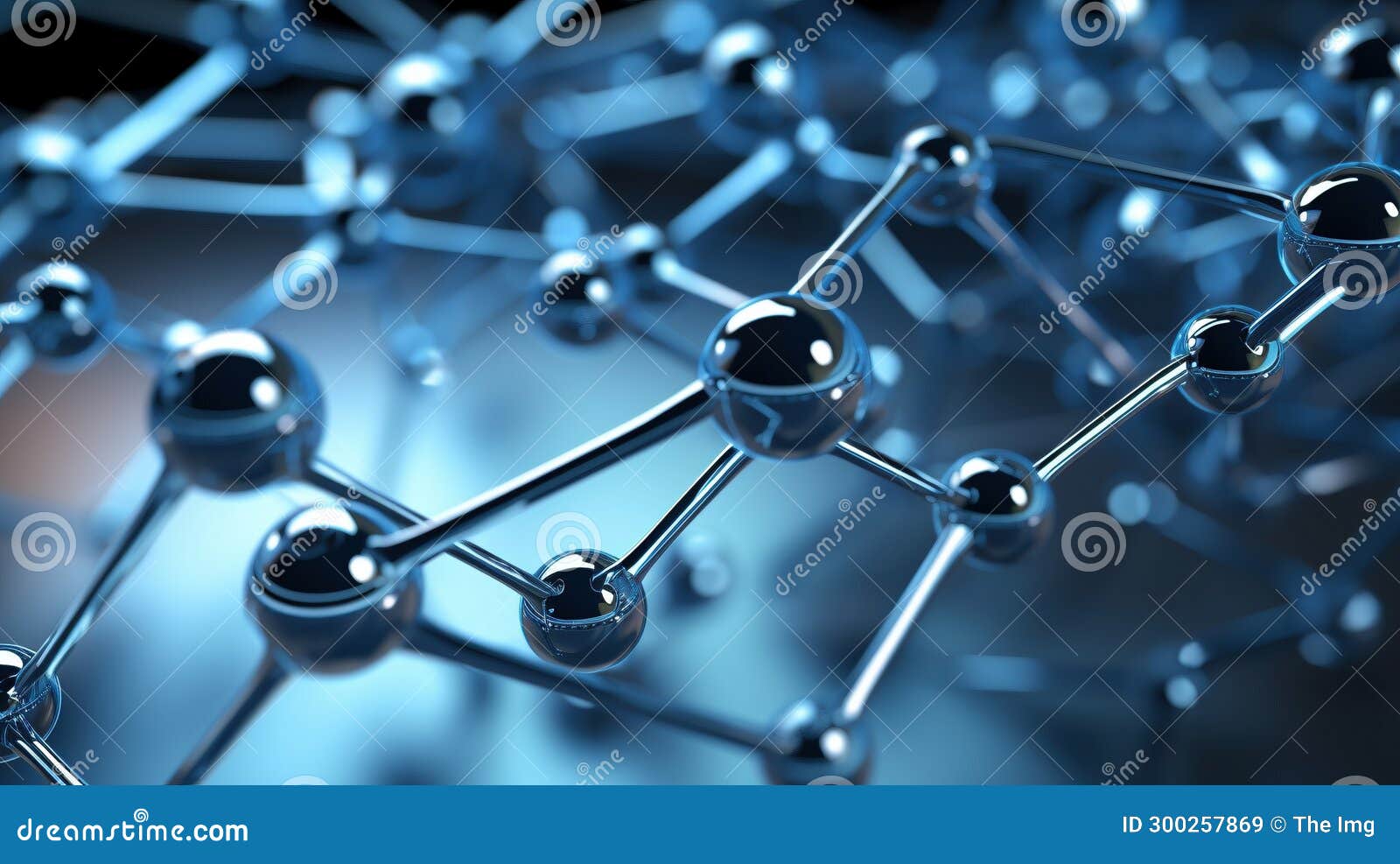 Round Shape Molecules Connectivity Ai Generated Biotechnology Close-up ...