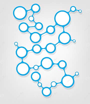 The Round Shape Structure with Connections Stock Vector - Illustration ...