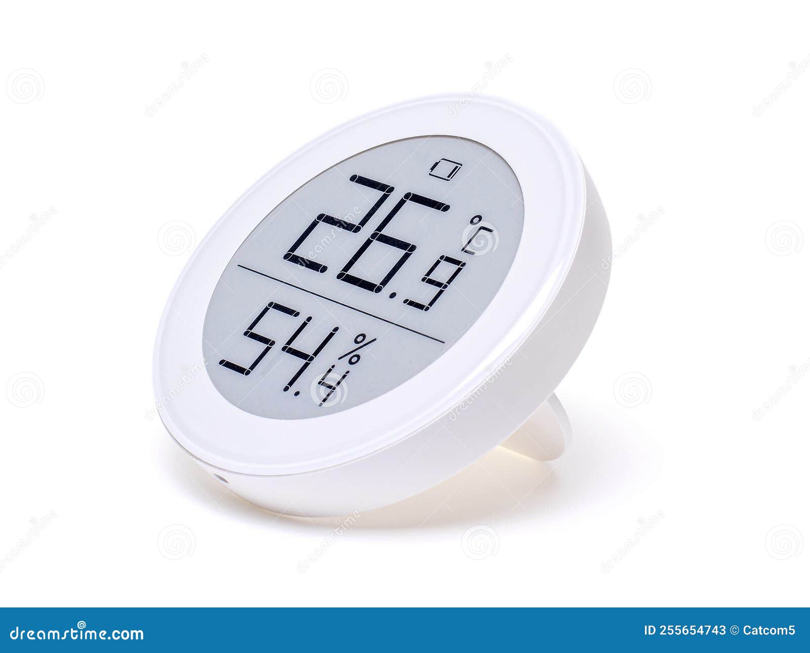 Round Shape Temperature and Humidity Meter, Side View. Stock Image ...