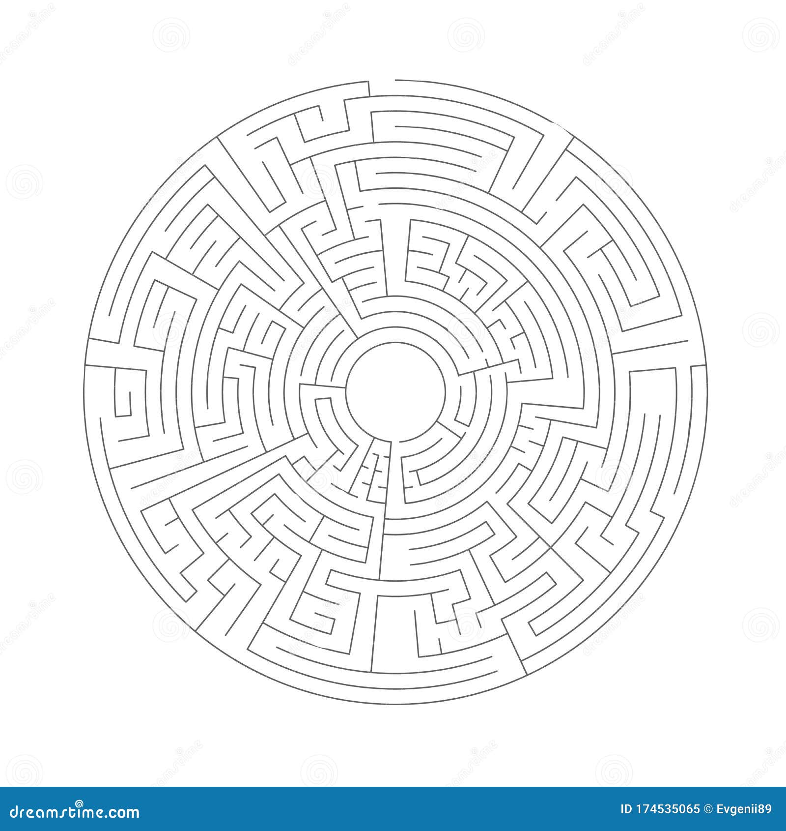 Complicated Maze, Labyrinth Game With Red Car Van, Cartoon Vector ...