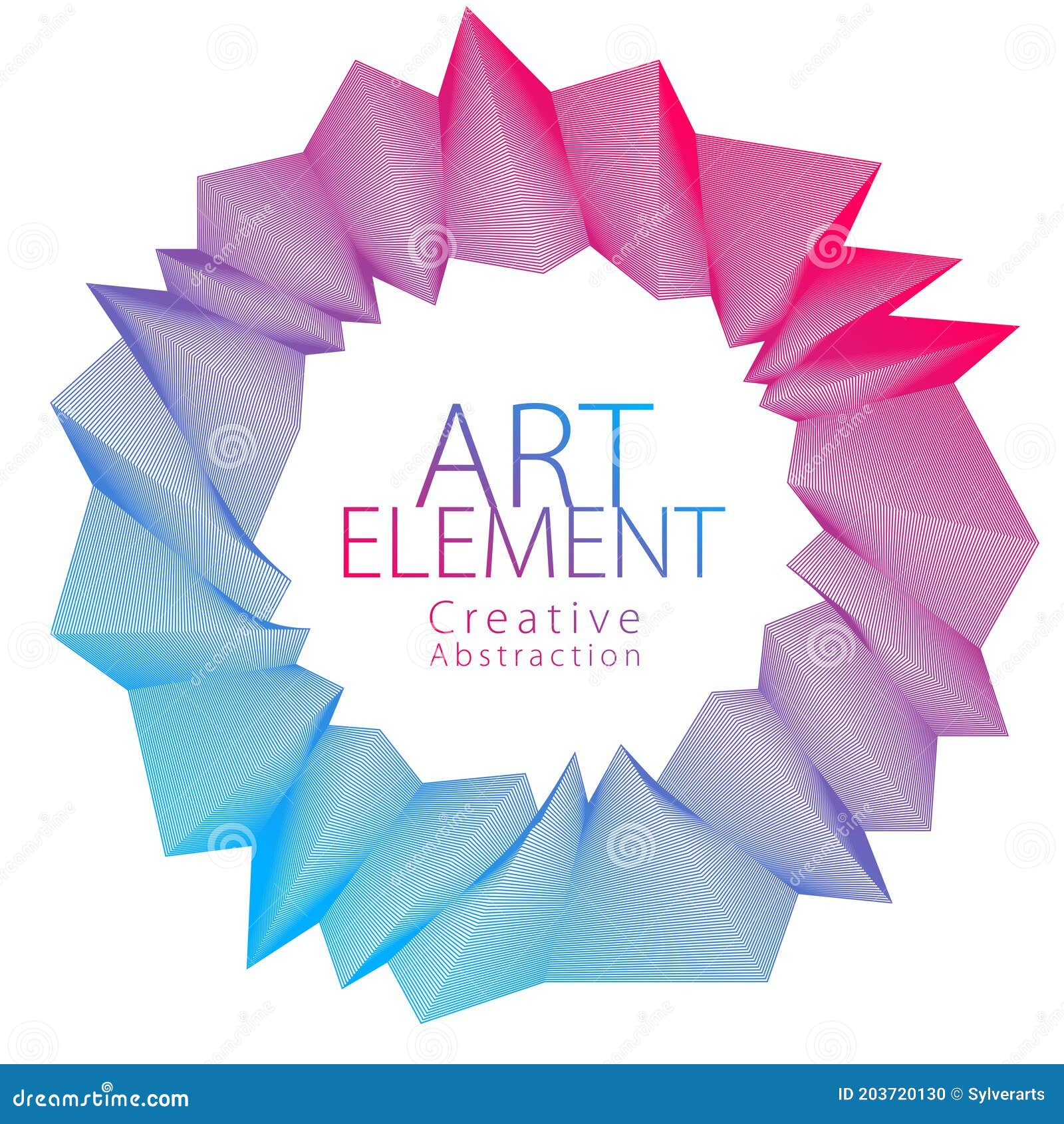 Round Shaped Line Art Vector Frame, Modern and Trendy Vector Template ...