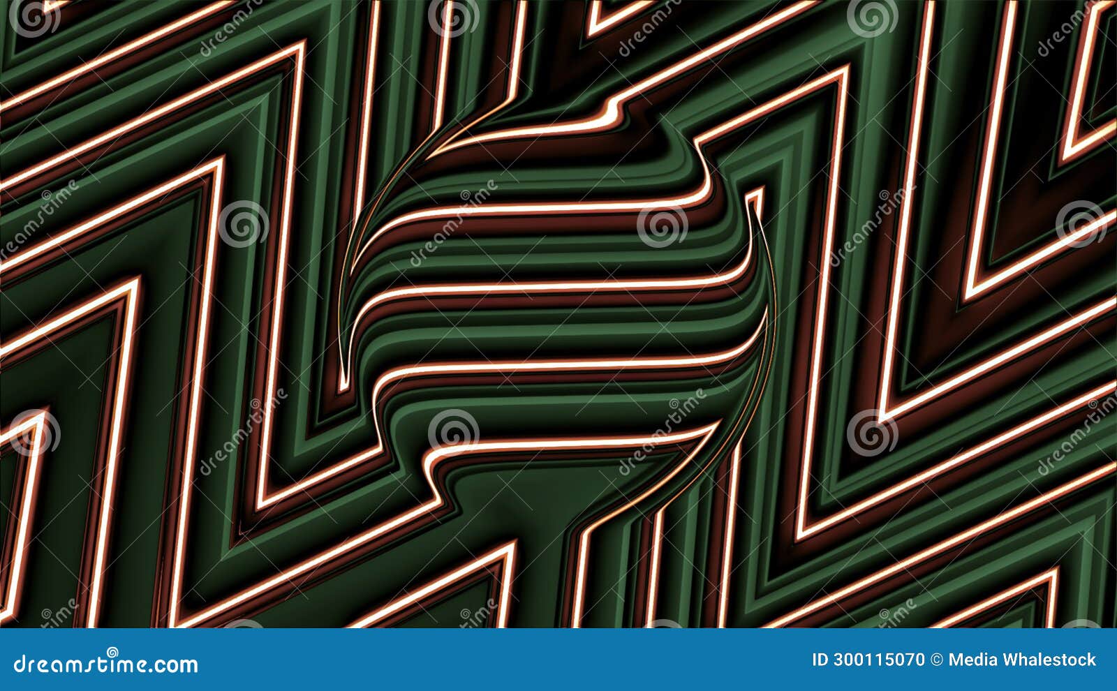 Round Shaped Object with the Same Zig Zag Pattern As on the Background ...
