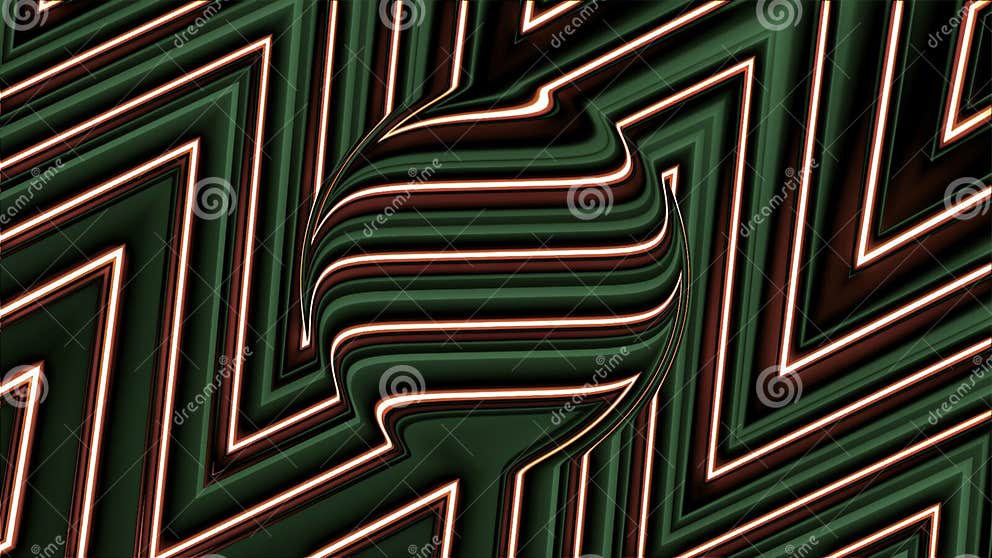 Round Shaped Object with the Same Zig Zag Pattern As on the Background ...