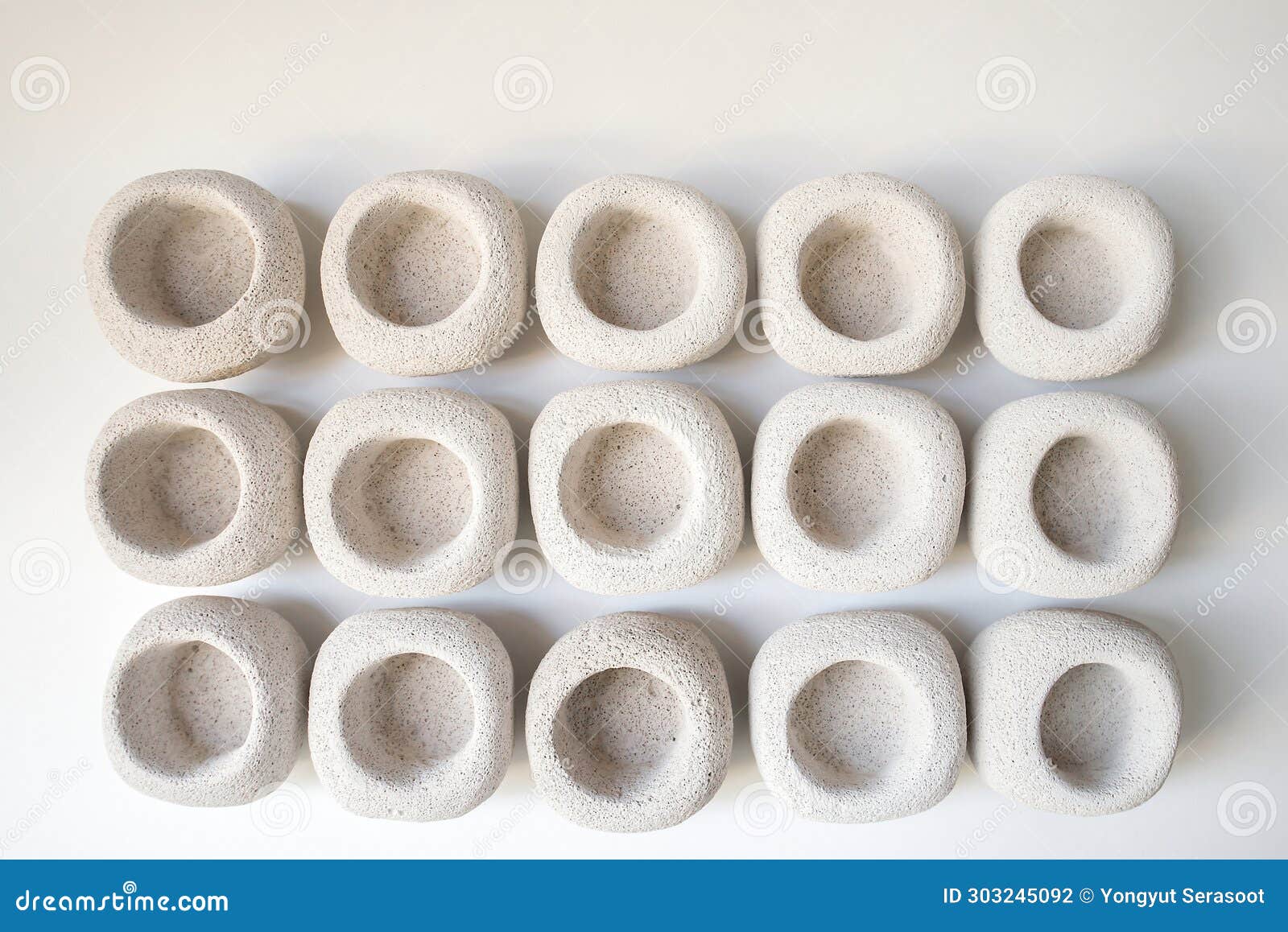 Round-shaped White Concrete with Multiple Holes Arranged Stock Photo ...