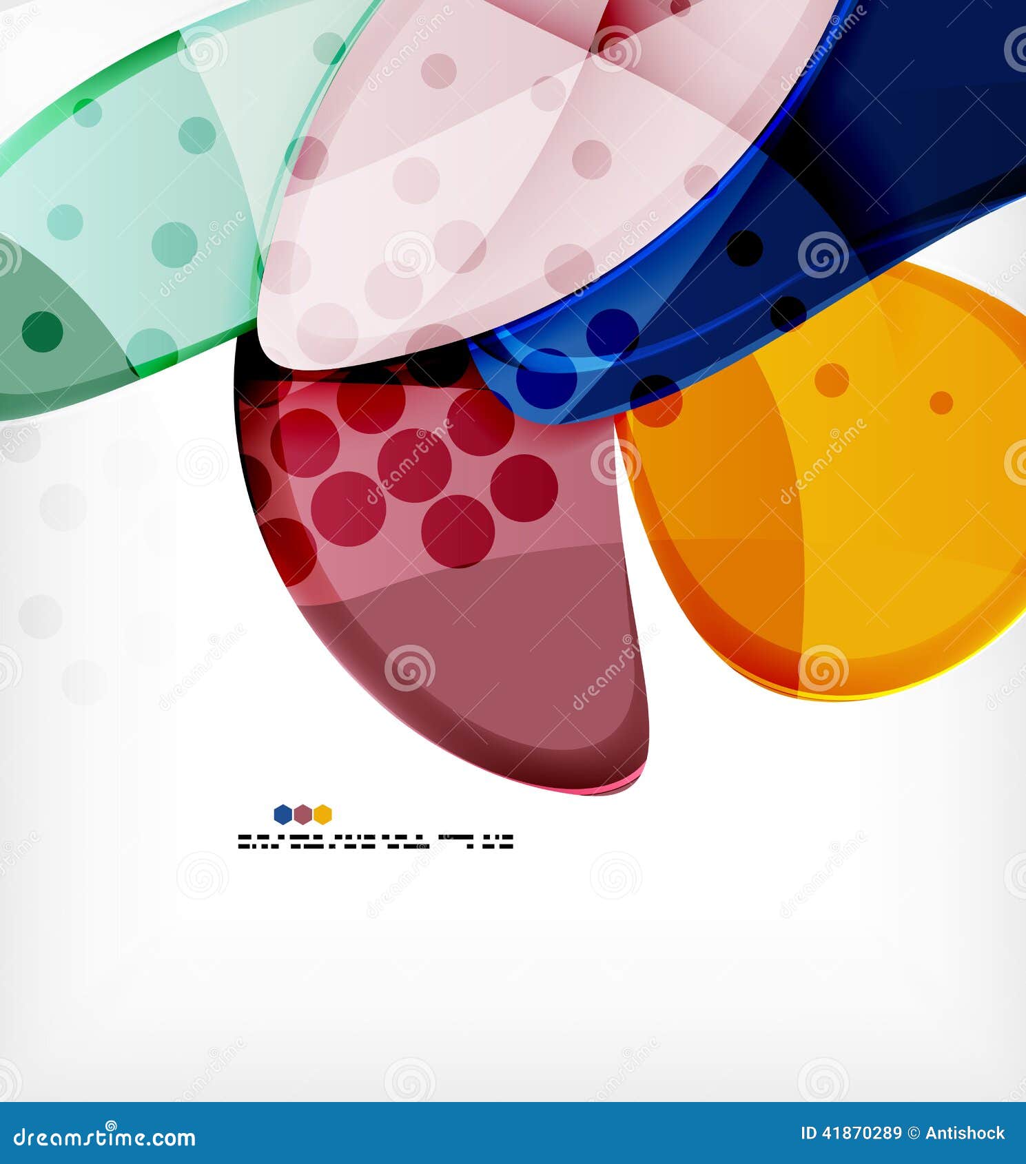 Round Shapes Abstract Vector Background Stock Vector - Illustration of ...