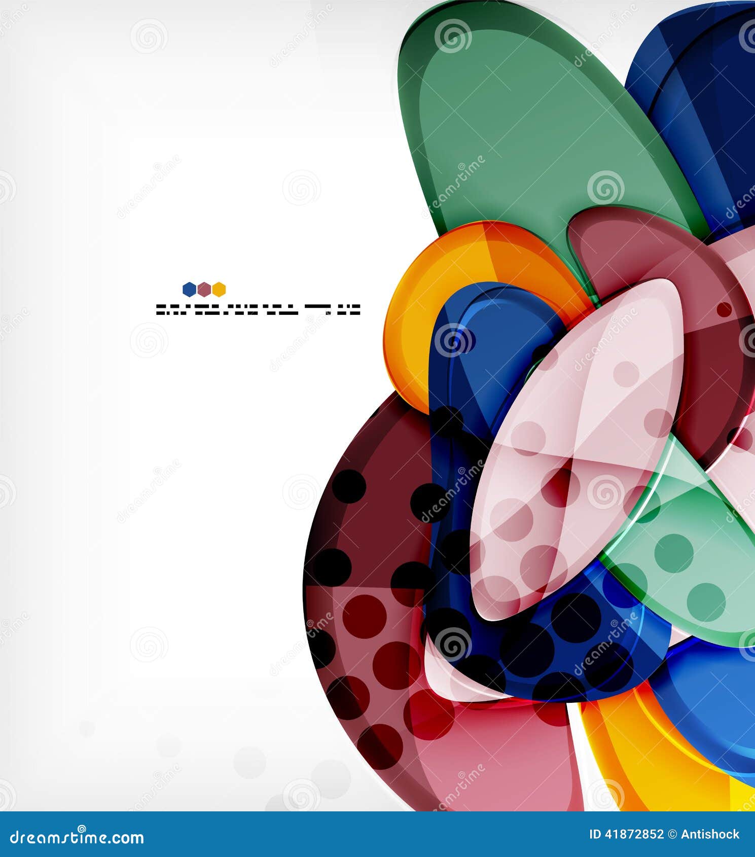 Round Shapes Abstract Vector Background Stock Vector - Illustration of ...