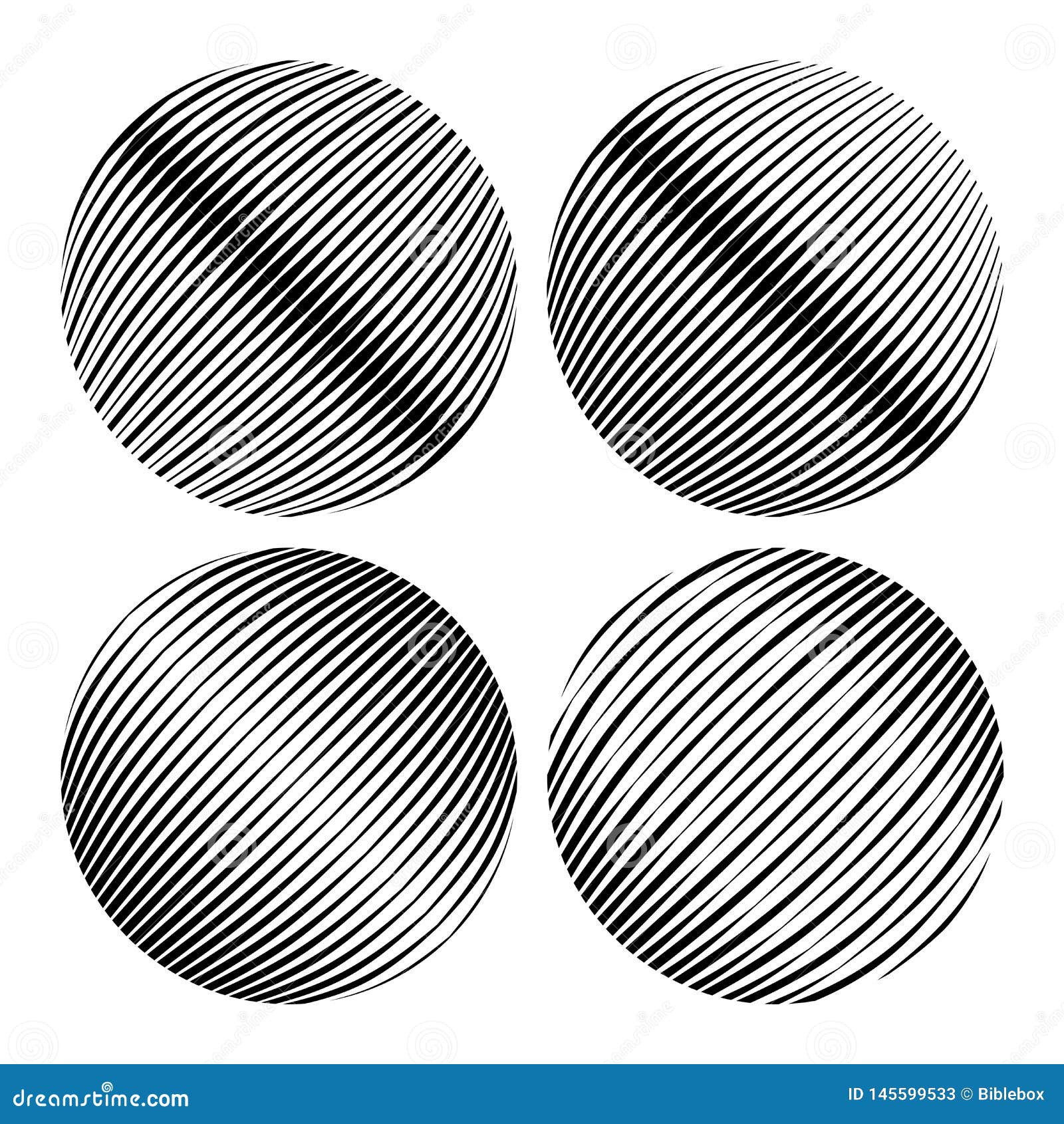 Round Shapes. Geometric Abstractions for Backgrounds and Logos Stock ...
