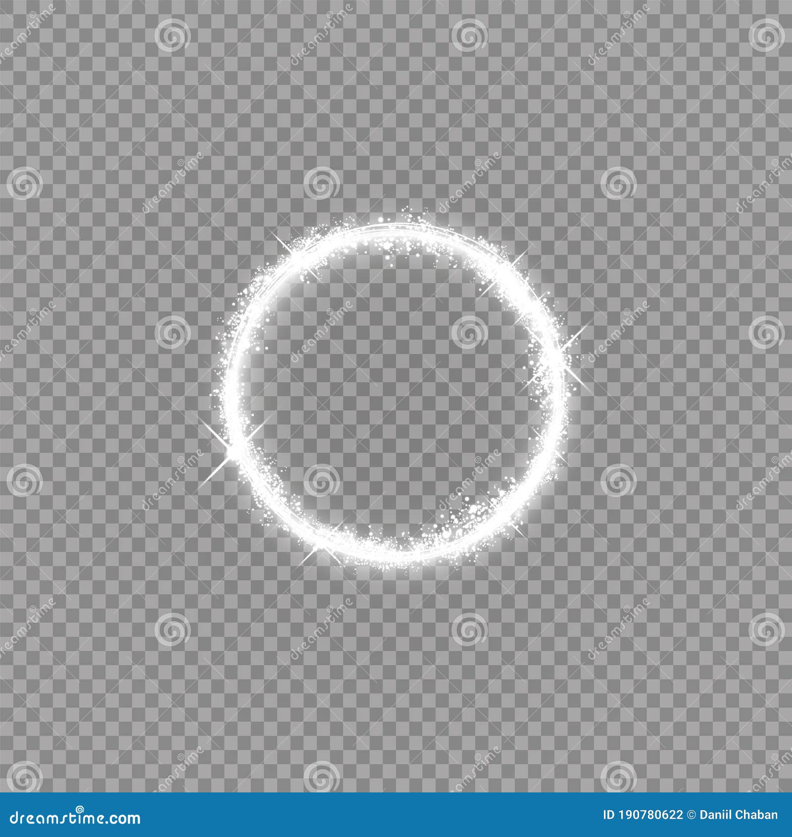 Round Shiny Frame Background with Lights. Abstract Luxury Light Ring ...