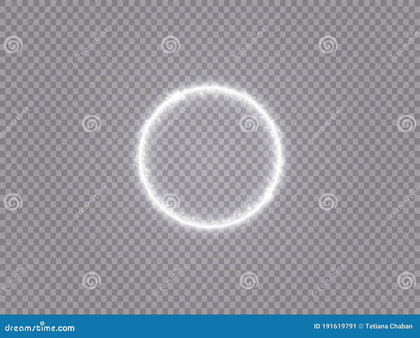Round Shiny Frame Background with Lights. Abstract Luxury Light Ring ...